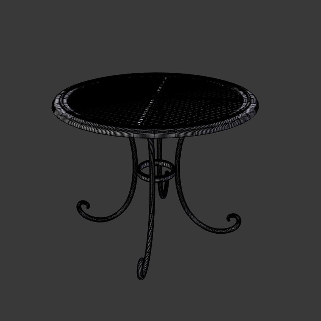 3d Model Patio Table