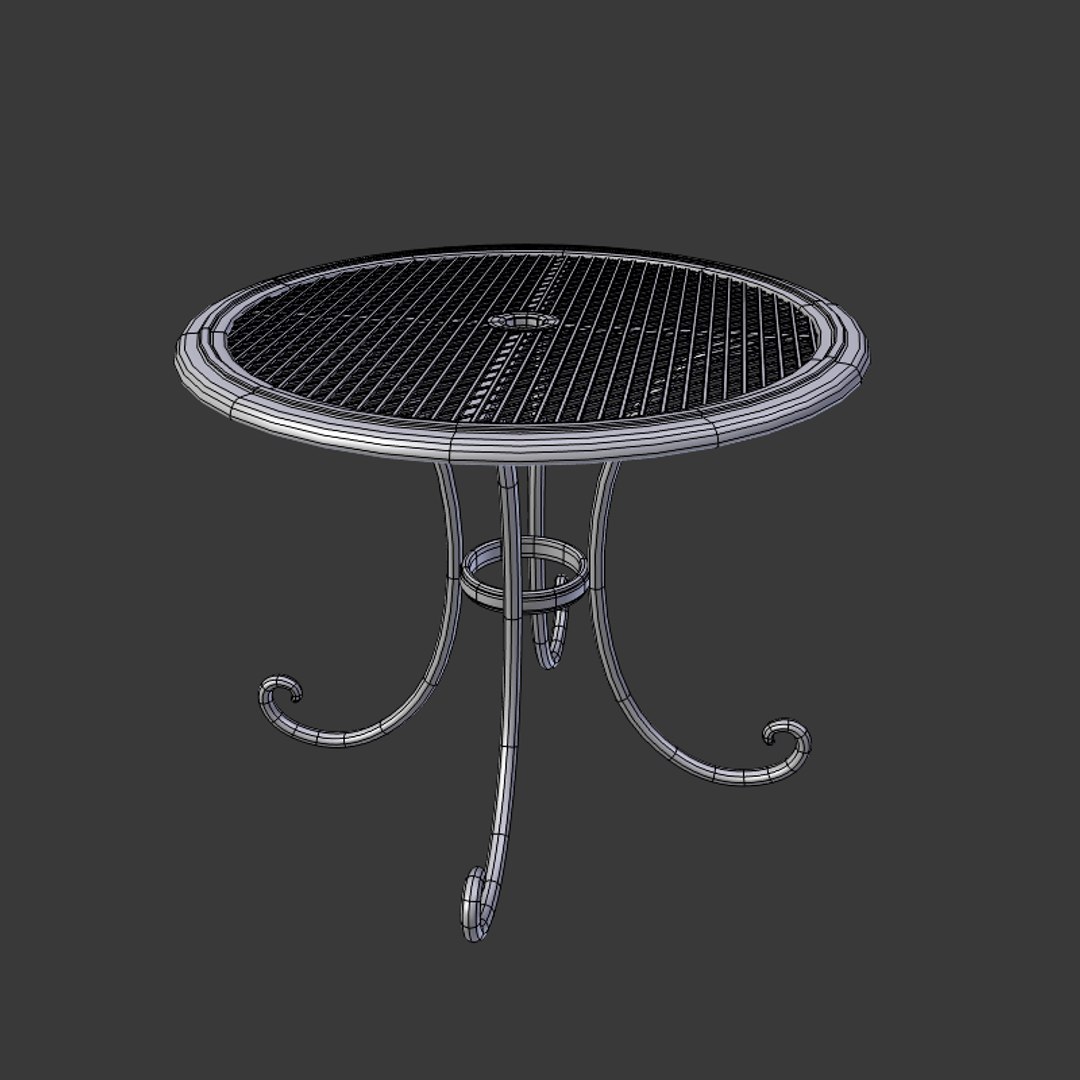3d Model Patio Table