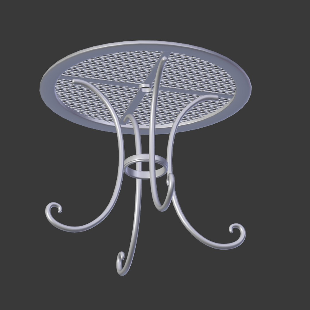 3d Model Patio Table