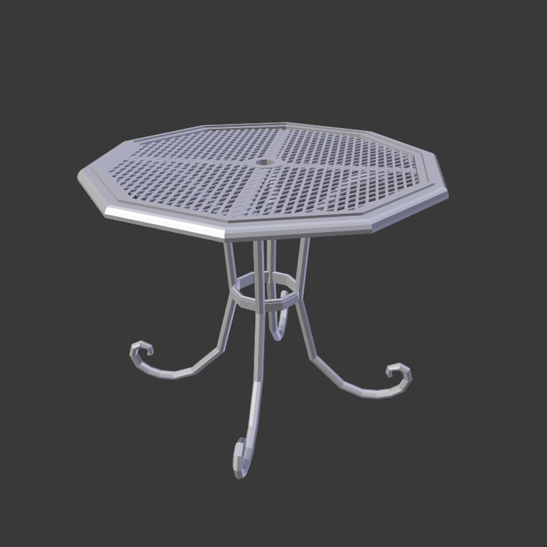 3d Model Patio Table