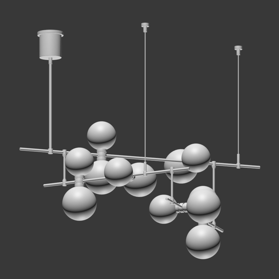 3D Modernrail Geometric Linear Suspension Model - TurboSquid 1606051