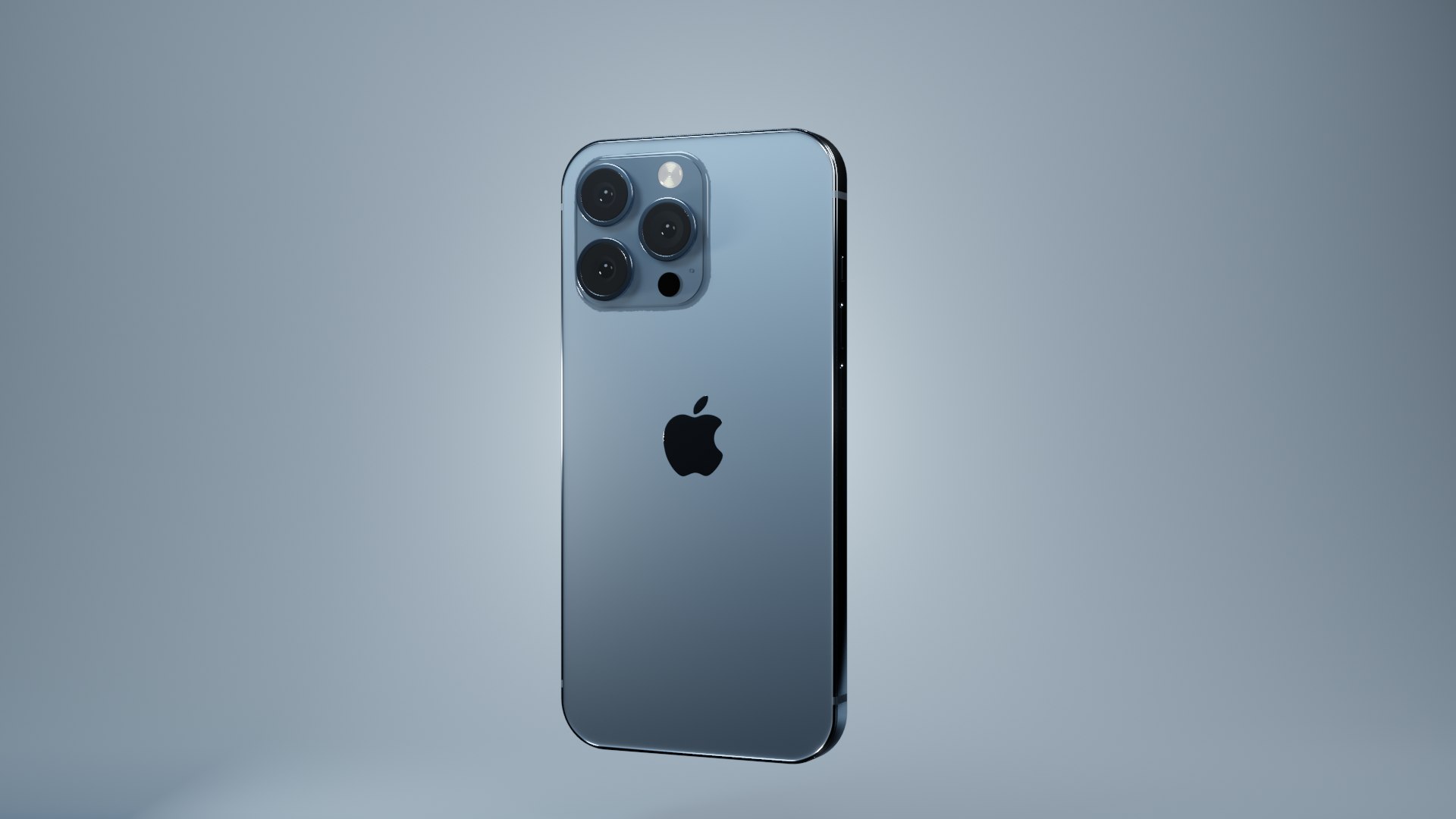 3D Apple IPhone 14 Pro MAX Sierra Blue Model - TurboSquid 2076717