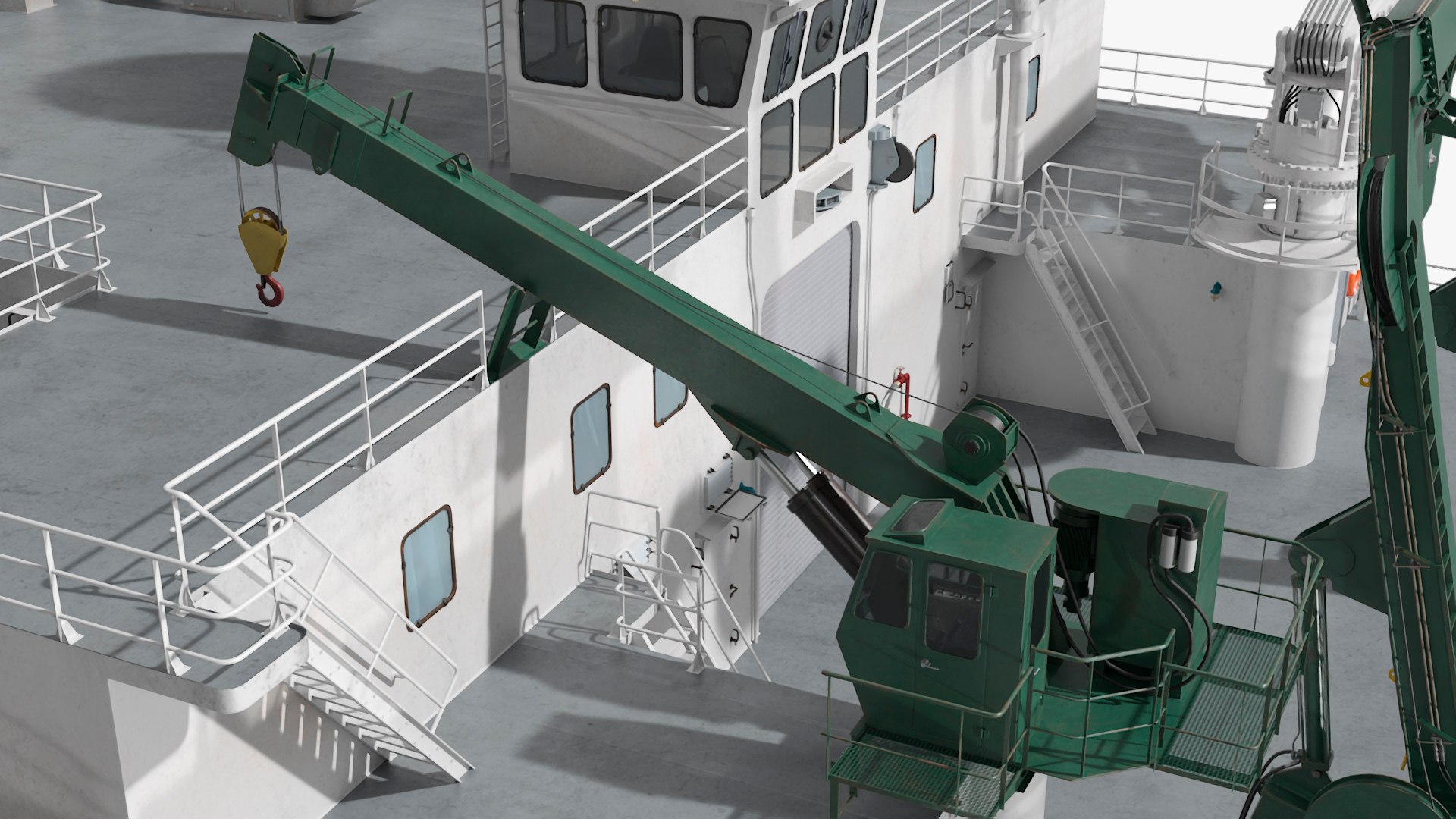 US Navy Kilo Moana Oceanographic Research Vessel Rigged Model ...