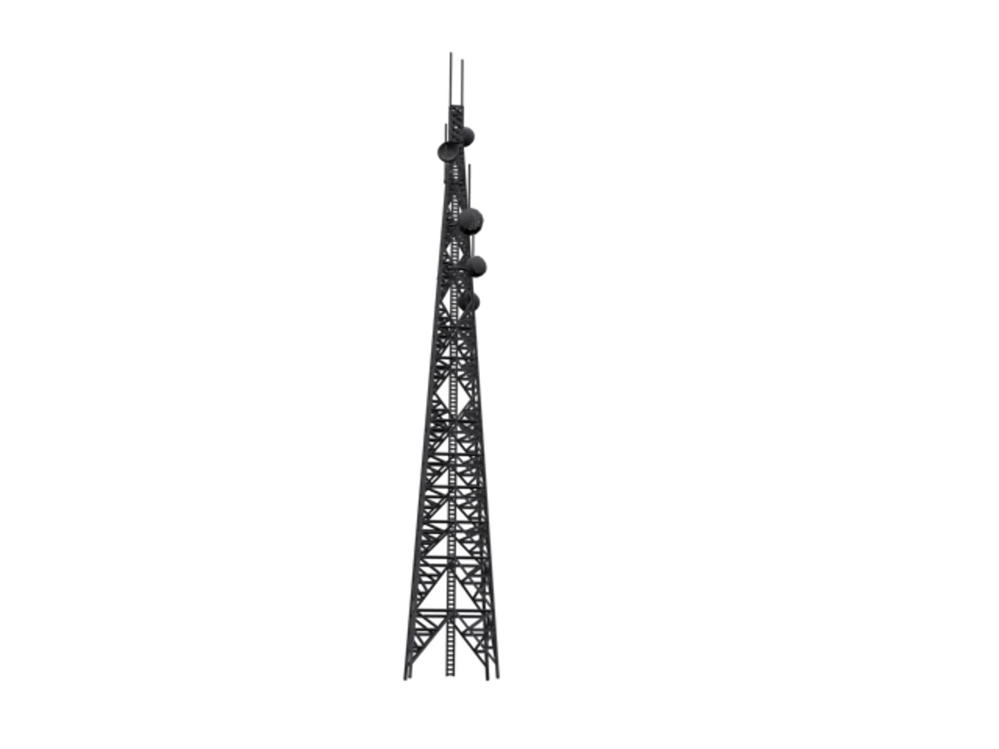 Free Communication Tower 3d Model