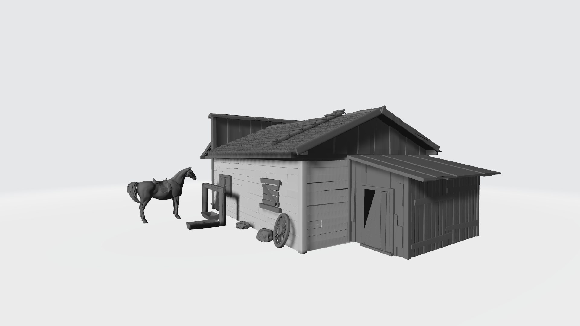 3D Model Wild West Shop - TurboSquid 1692772