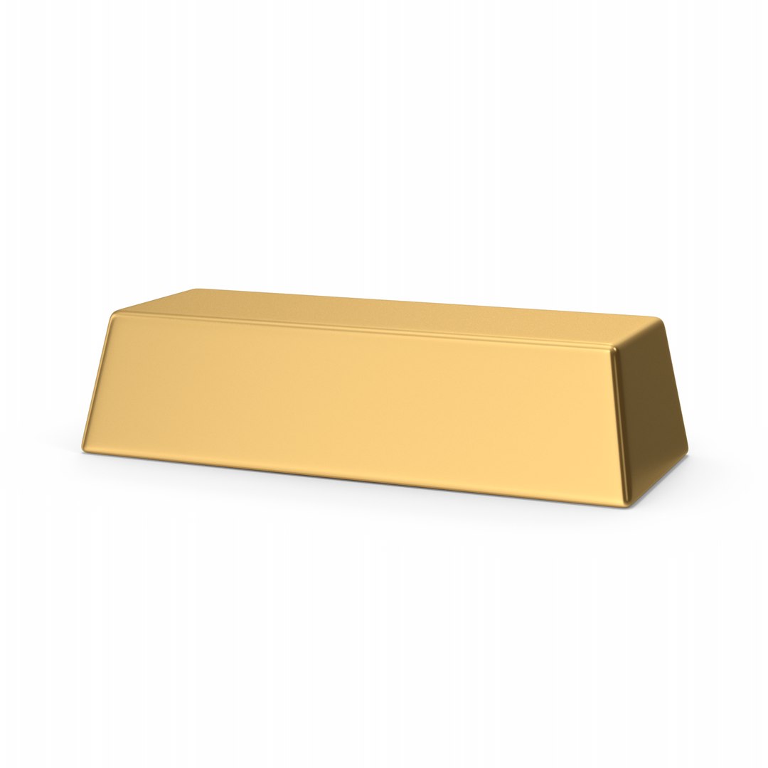 Gold Bar 3D - TurboSquid 2154979