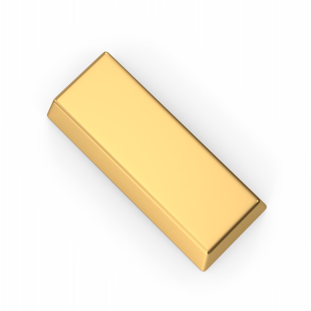Gold Bar 3D - TurboSquid 2154979