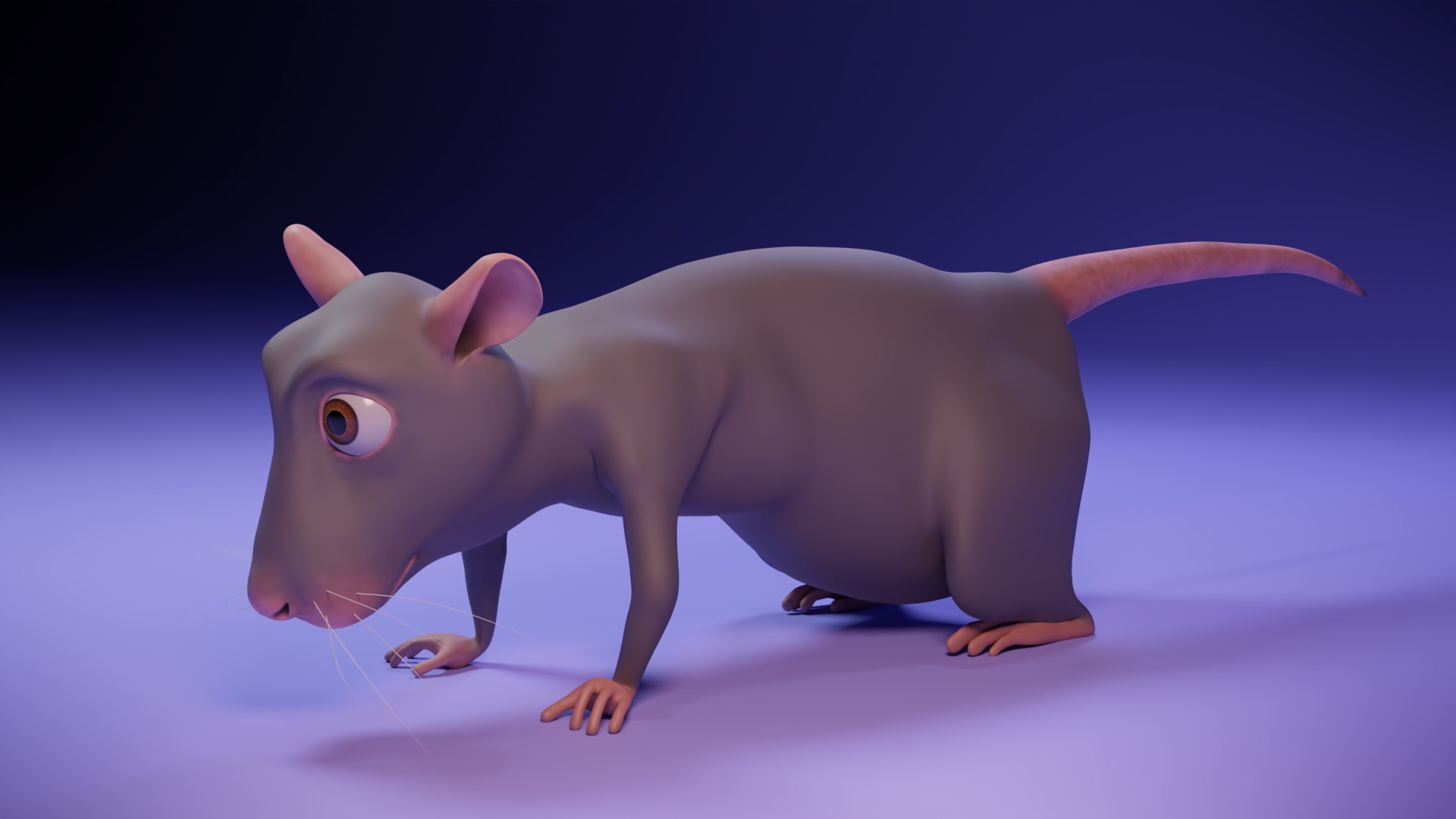 Cartoon Rat 3D - TurboSquid 1681635