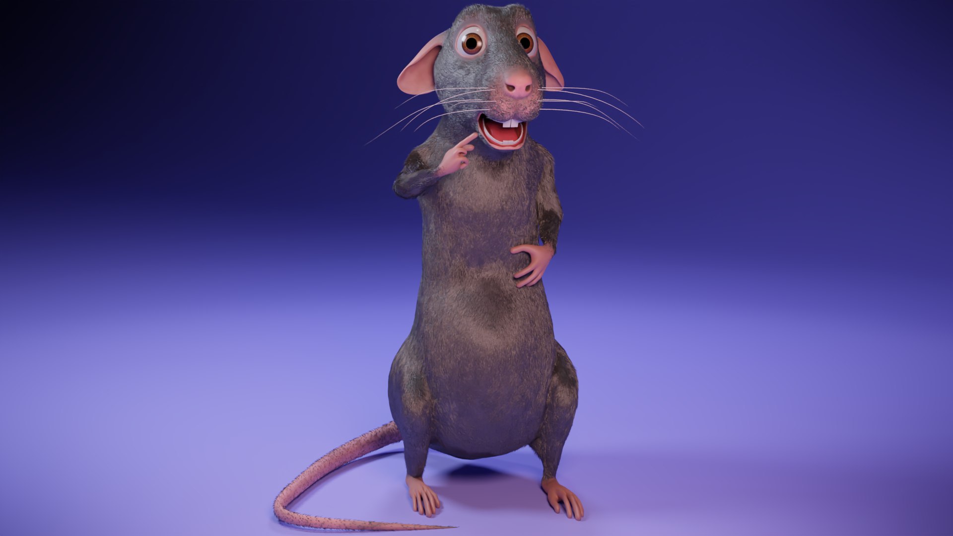Cartoon Rat 3D - TurboSquid 1681635