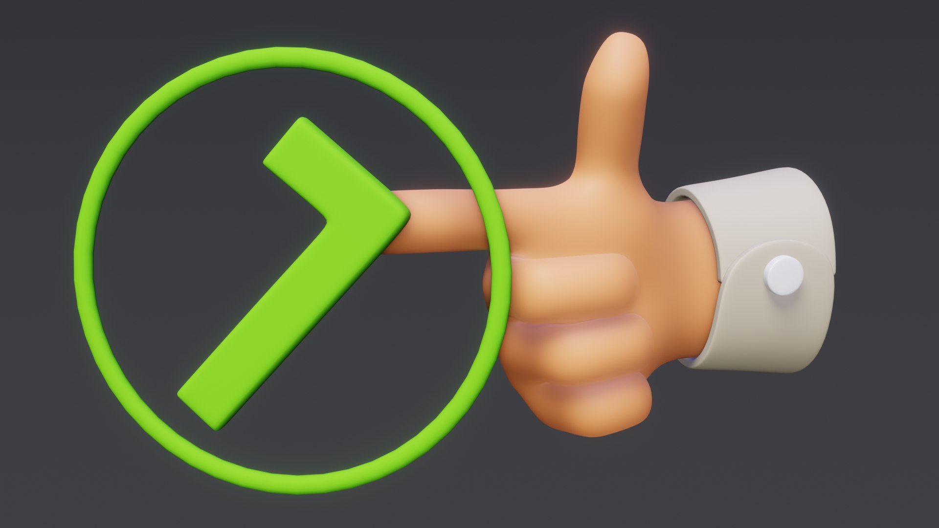 Check Checkmark Click Model - TurboSquid 1685119