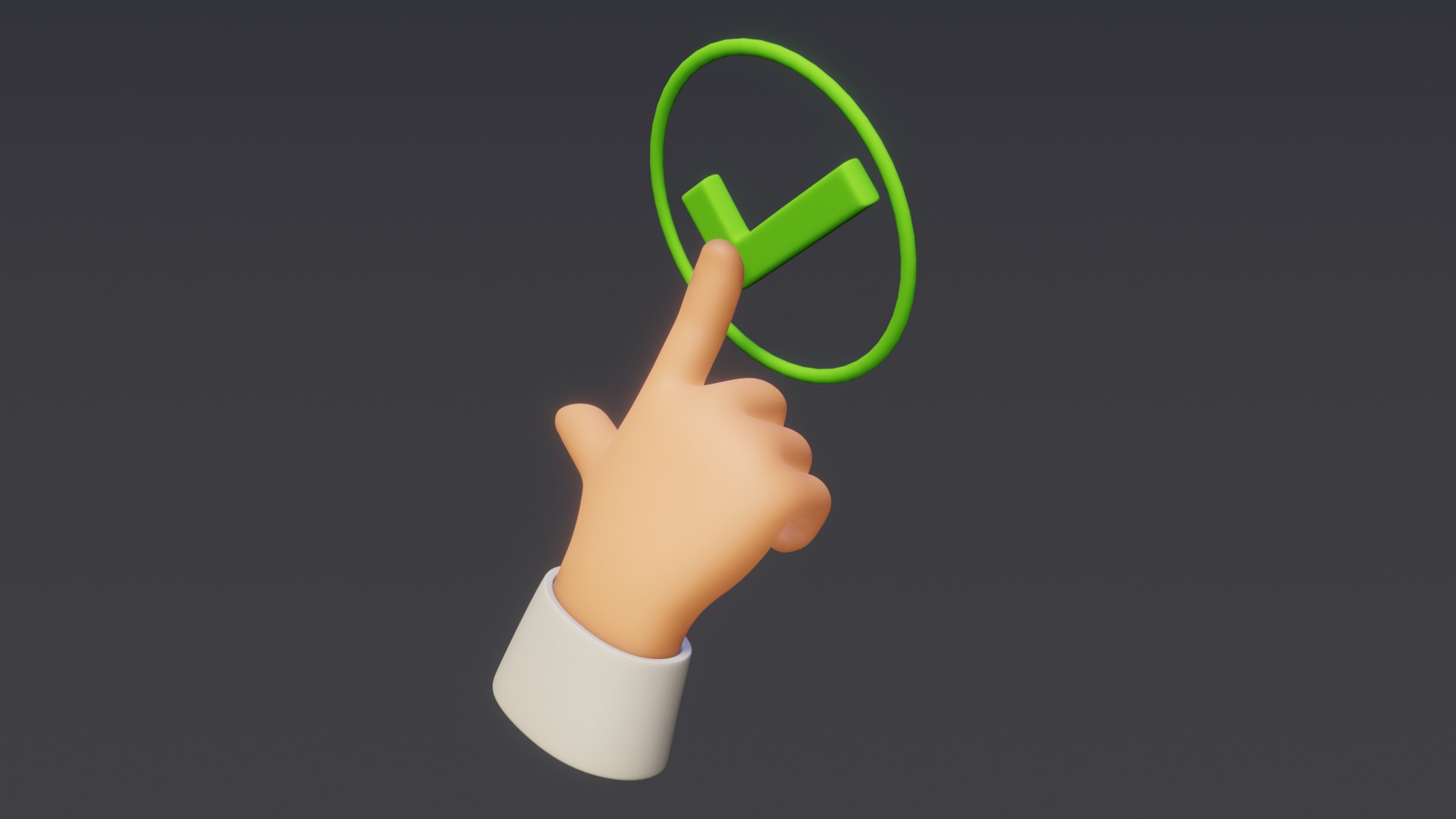 Check Checkmark Click Model - TurboSquid 1685119