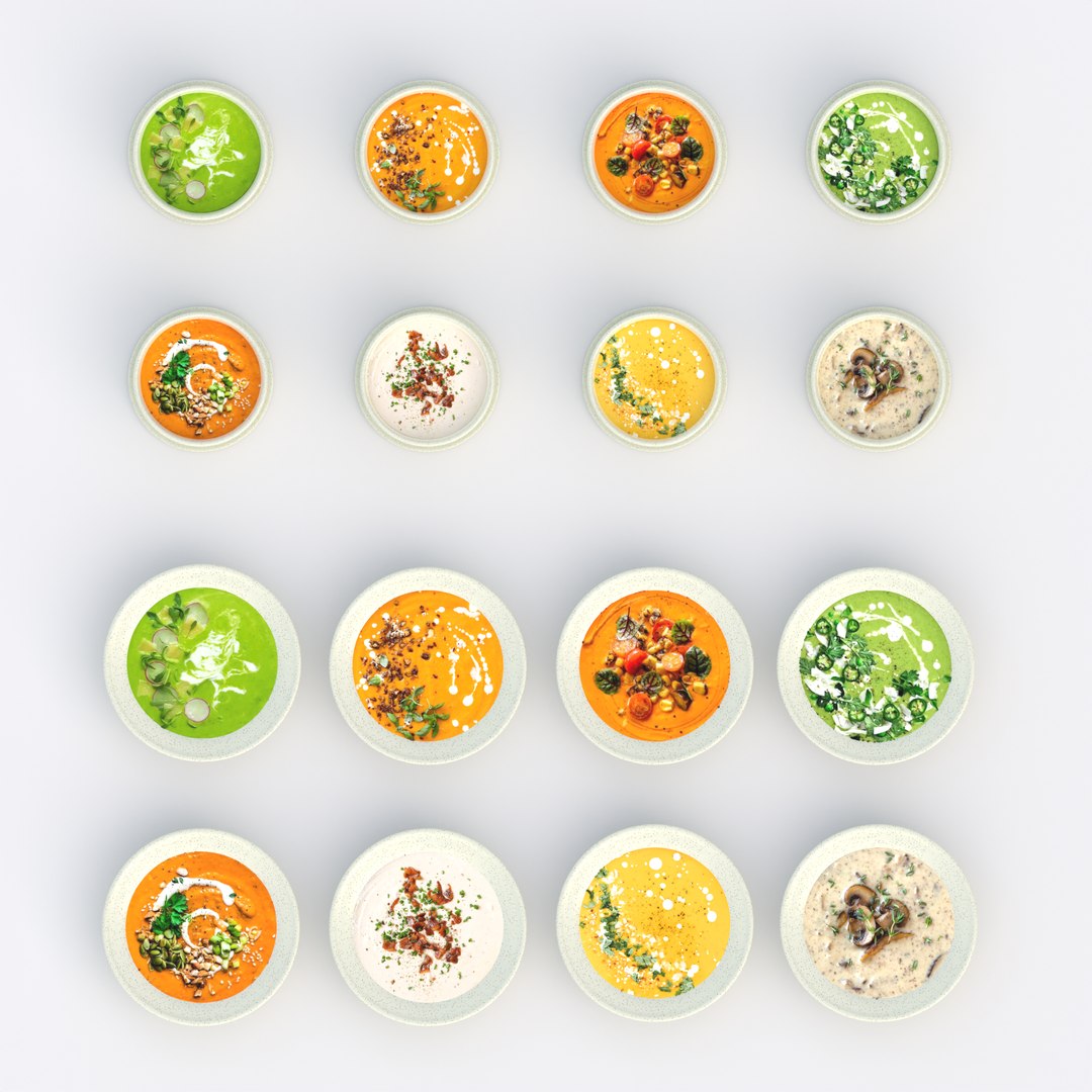 3D Low poly textured soups model - TurboSquid 2097766