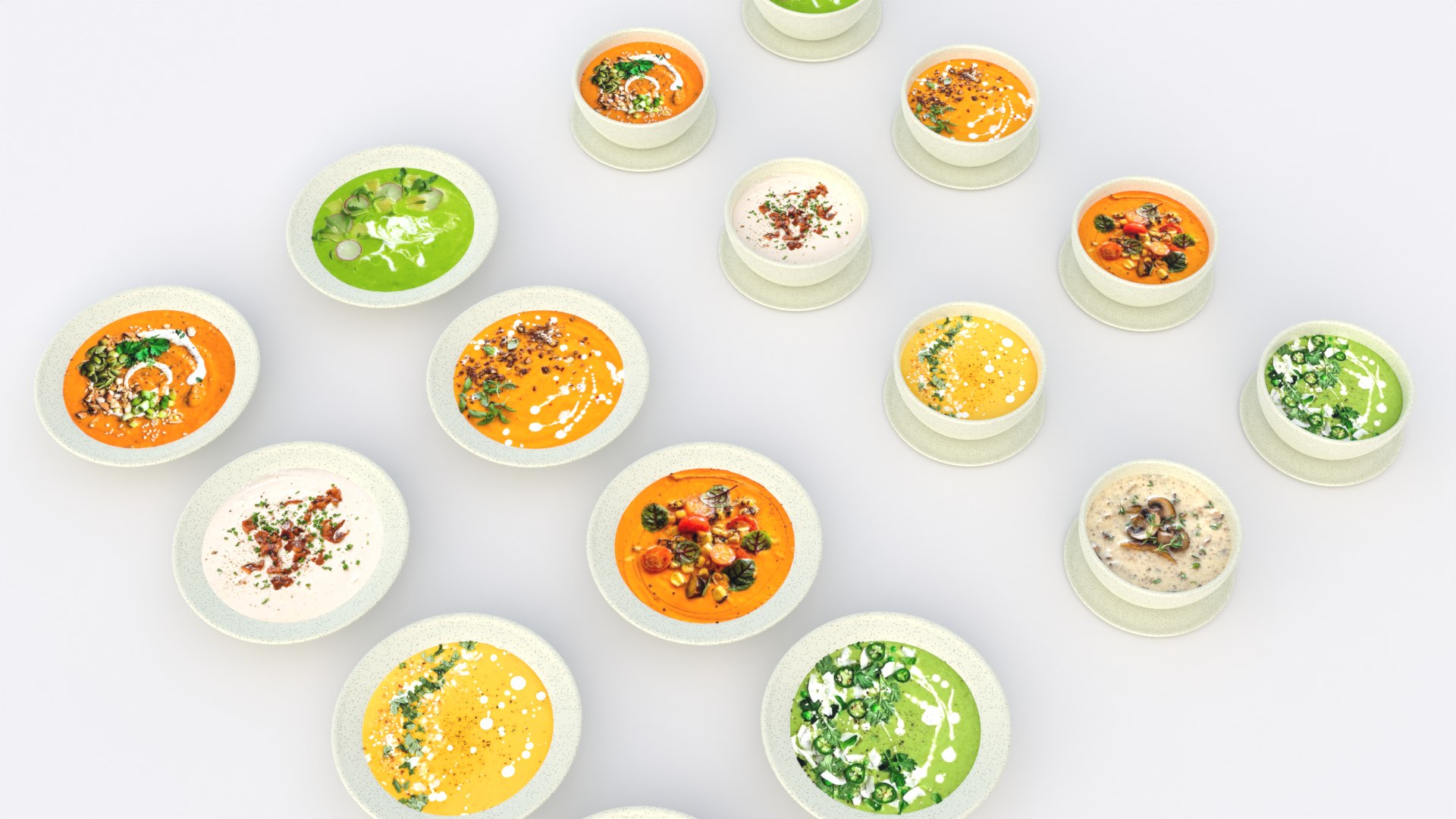 3D Low poly textured soups model - TurboSquid 2097766