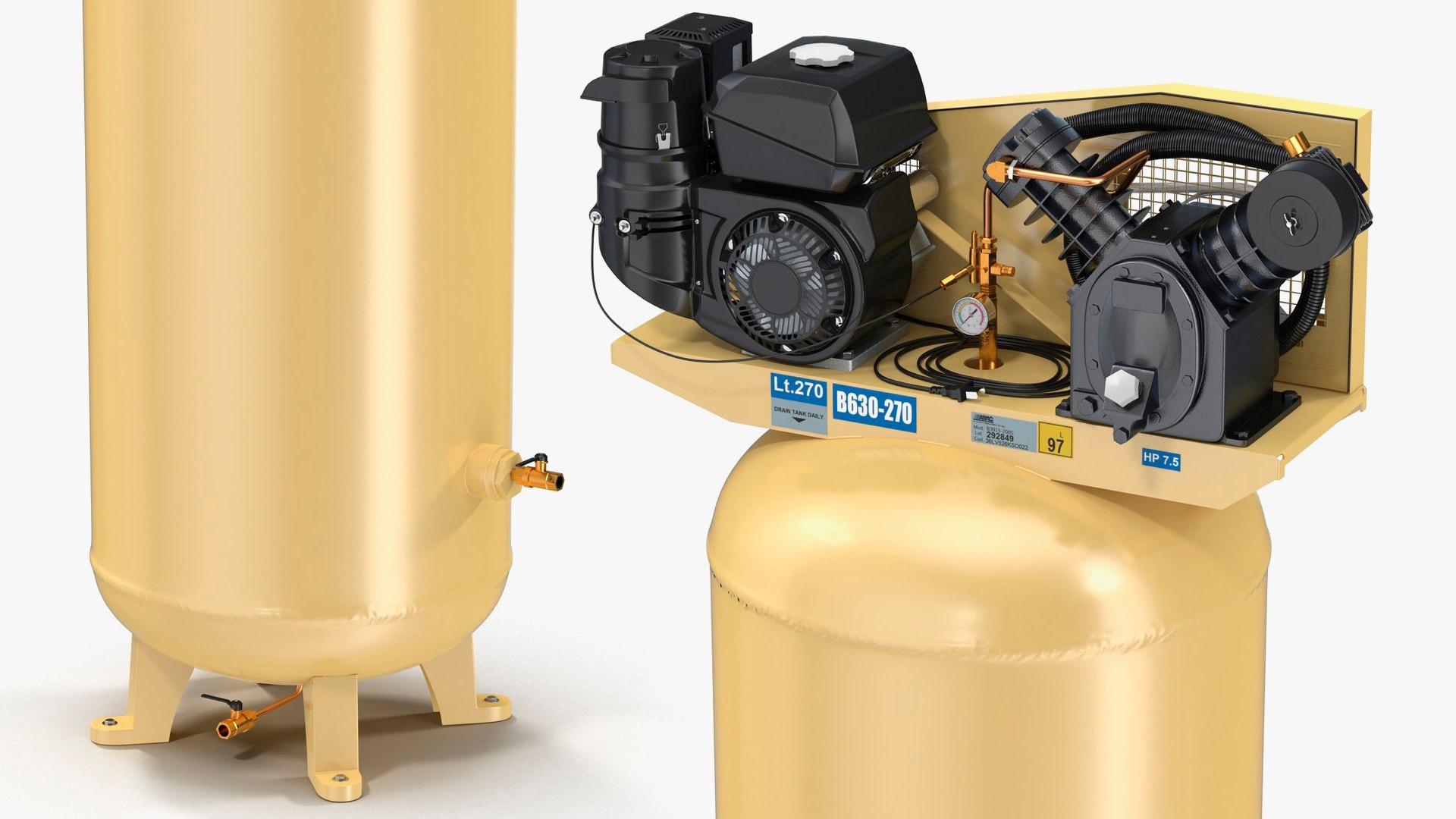 Electric Air Compressors Collection 2 Model - TurboSquid 2208722