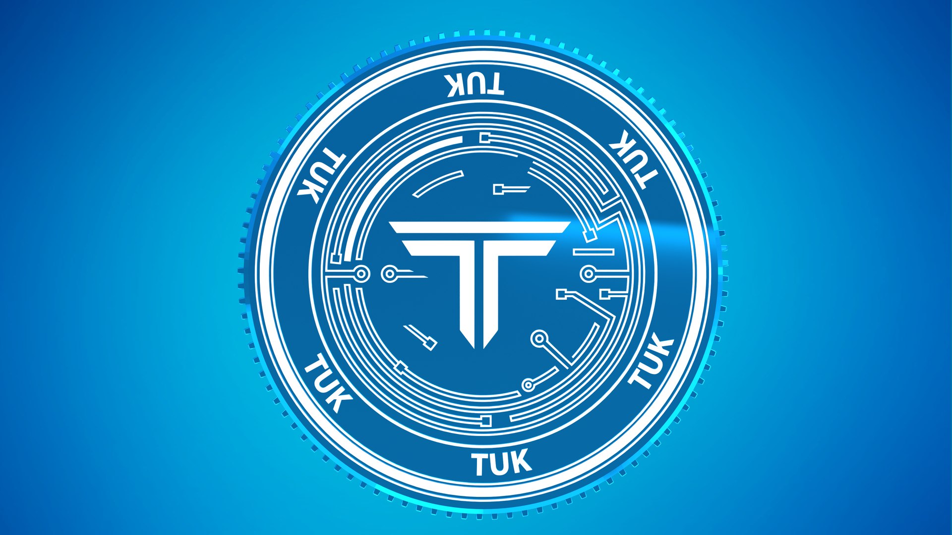 3D TUK Crypto Coin Blockchain Token - TurboSquid 2427861