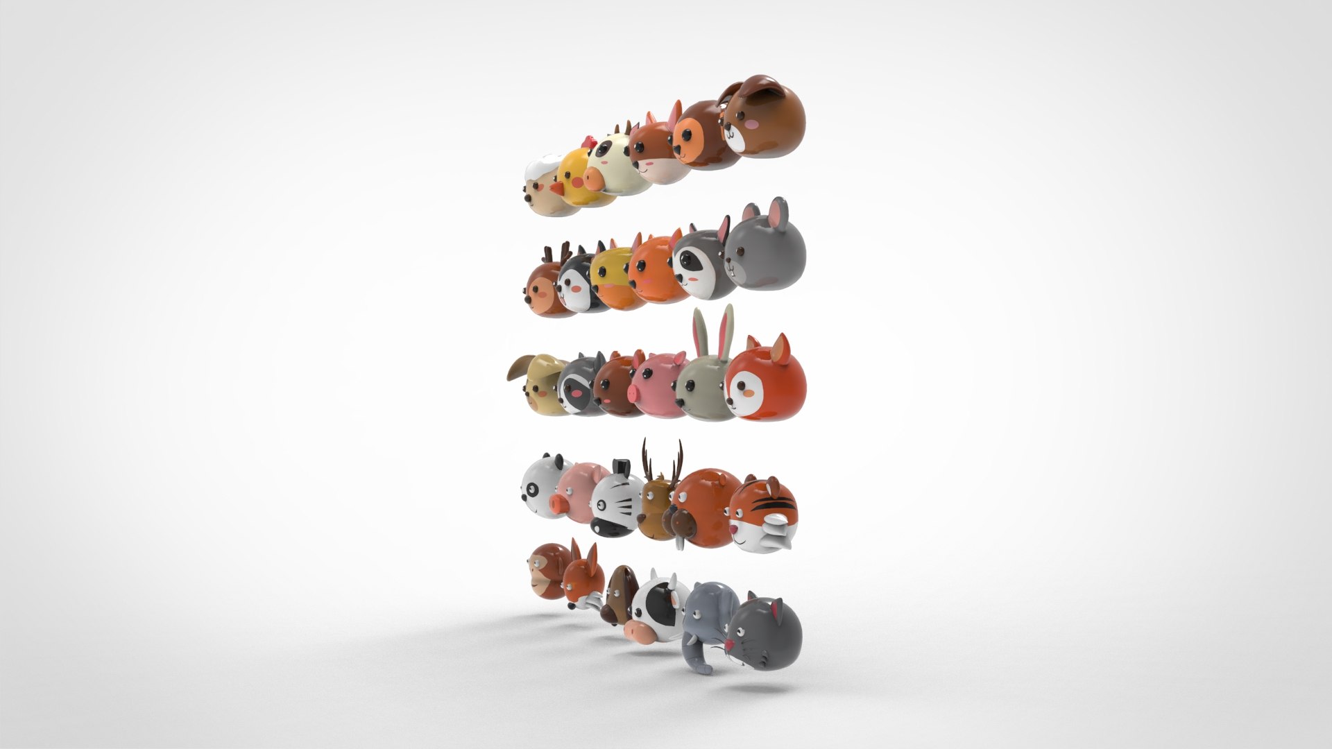 Animal Head Pack 001 3D - TurboSquid 2072950