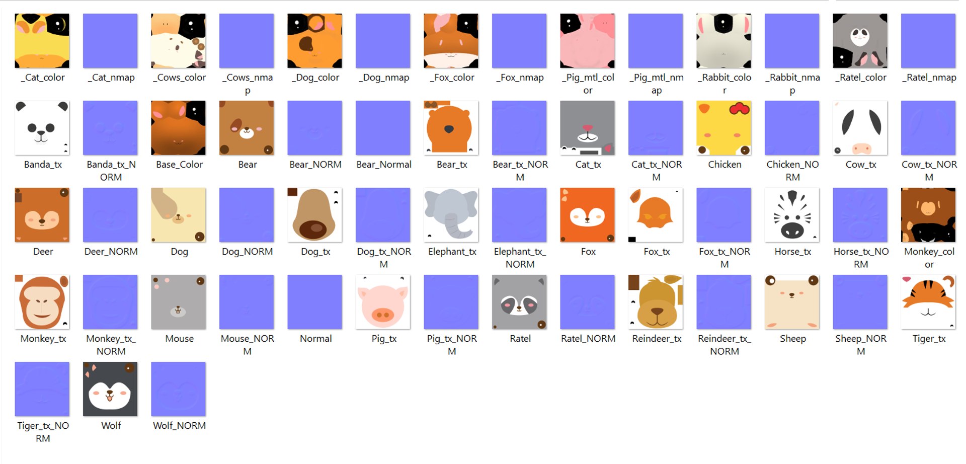 Animal Head Pack 001 3D - TurboSquid 2072950