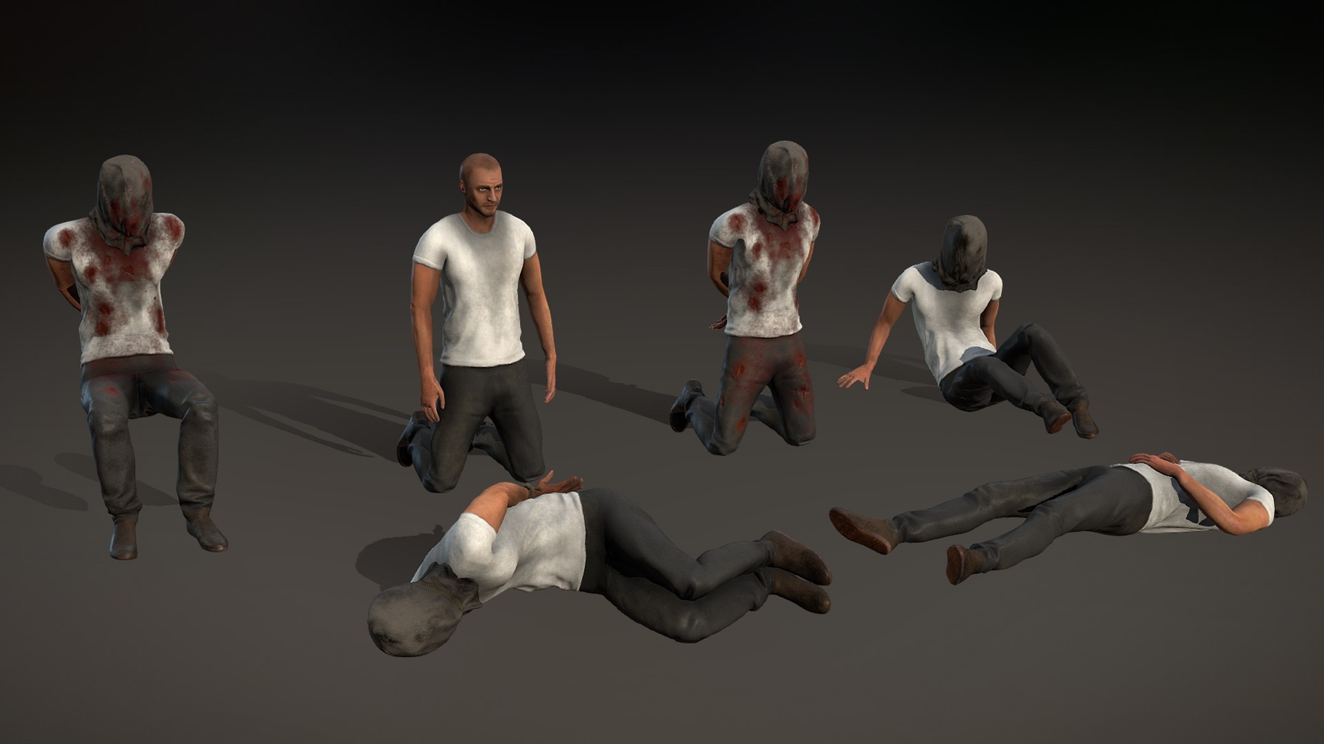 Hostage Prisoner Asset With Idle Animations 3D Model - TurboSquid 1904860