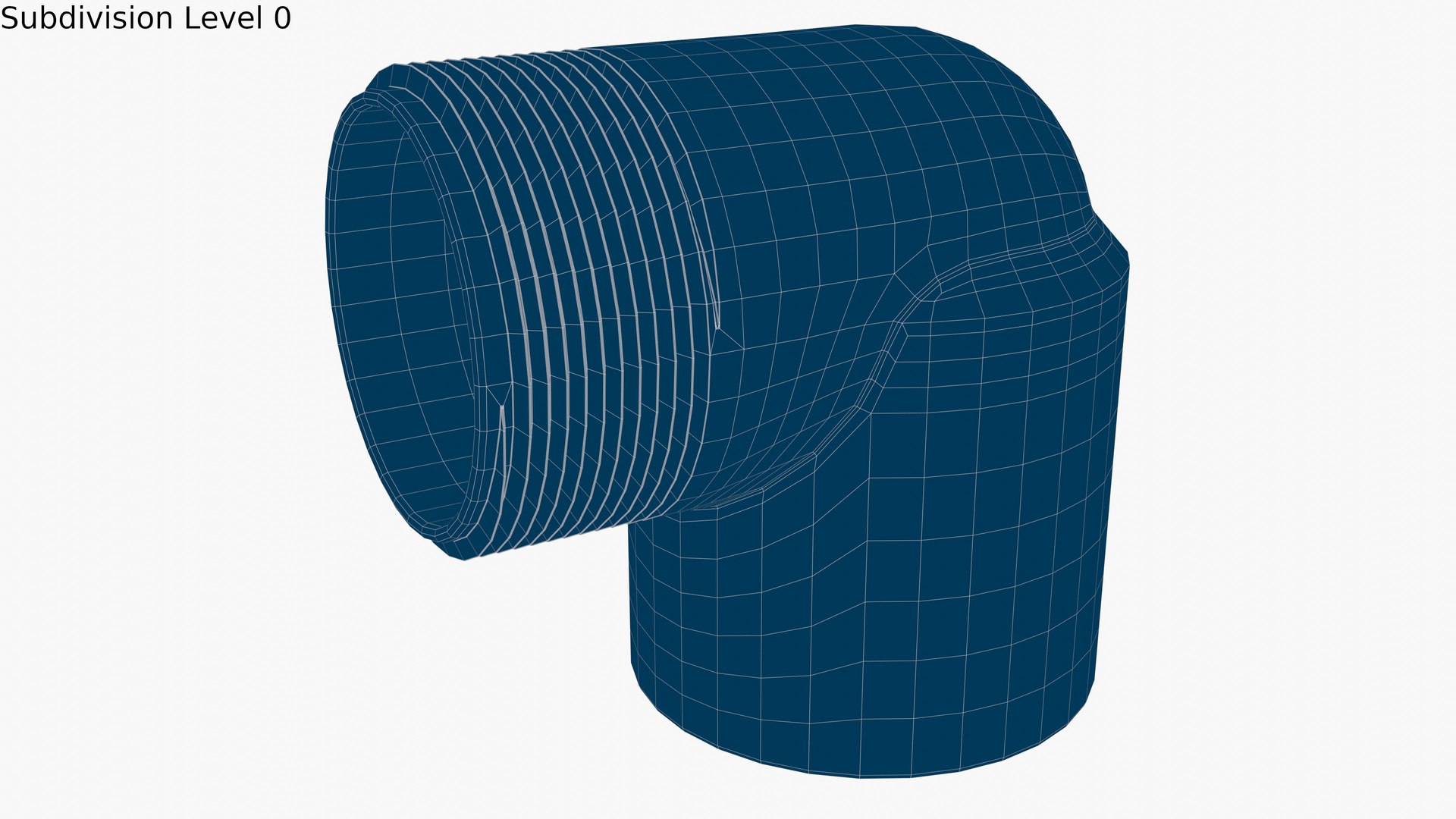 PVC Elbow 90 Female X Male 3D Model - TurboSquid 2093846
