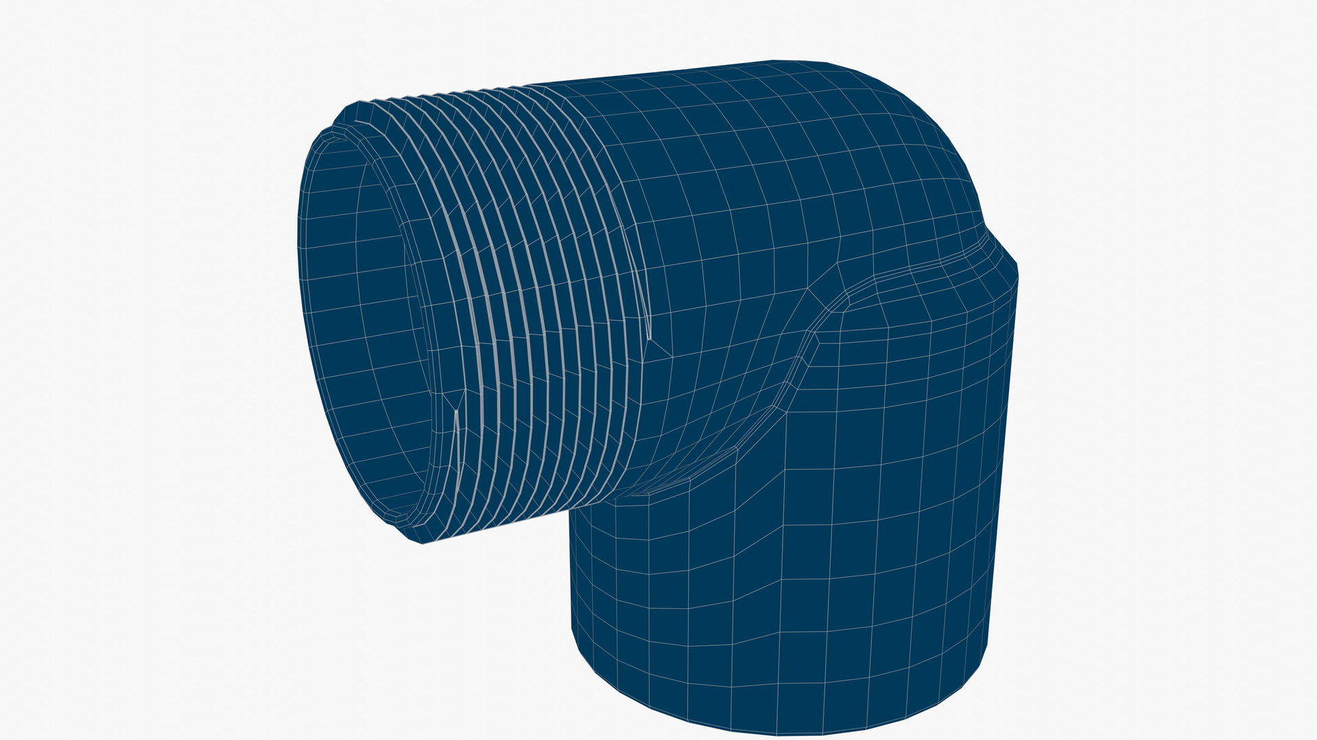 PVC Elbow 90 Female X Male 3D Model - TurboSquid 2093846