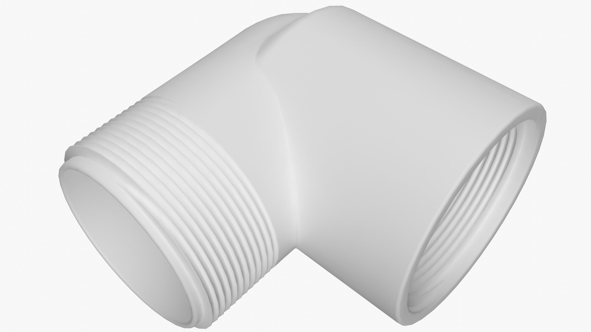PVC Elbow 90 Female X Male 3D Model - TurboSquid 2093846