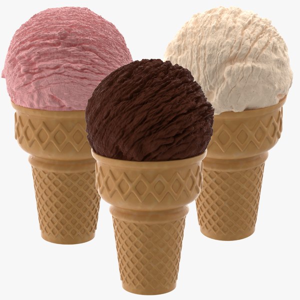 Ice Cream Cone OBJ Models for Download | TurboSquid
