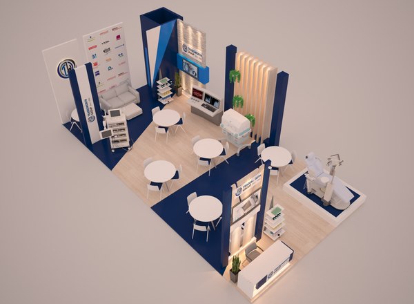 modelo 3d Medical And Pharmaceutical Exhibition Stall 3D model ...