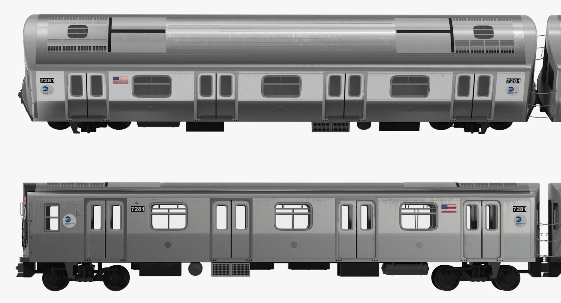 New york city subway car 3D model - TurboSquid 1255582