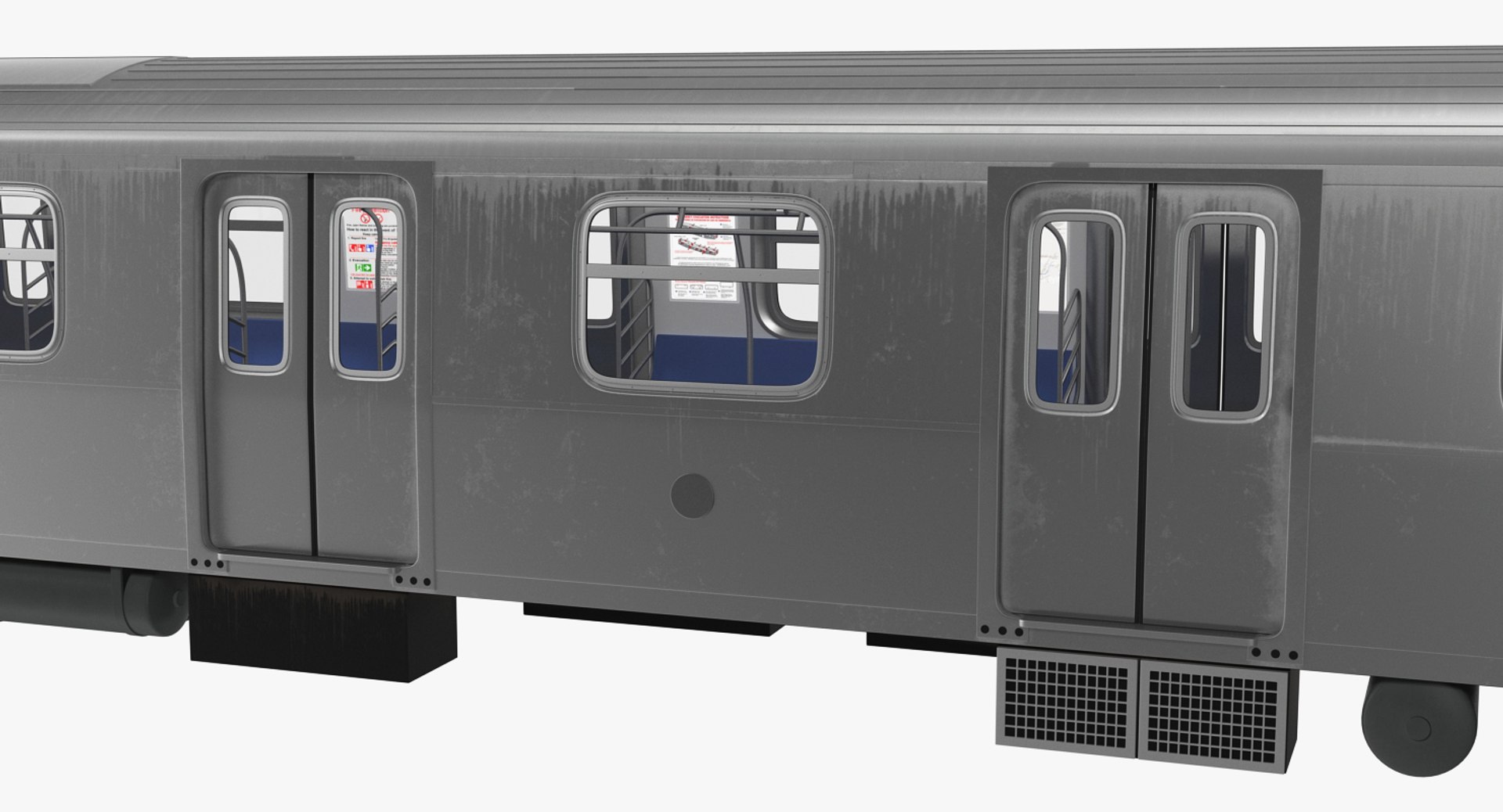 New york city subway car 3D model - TurboSquid 1255582