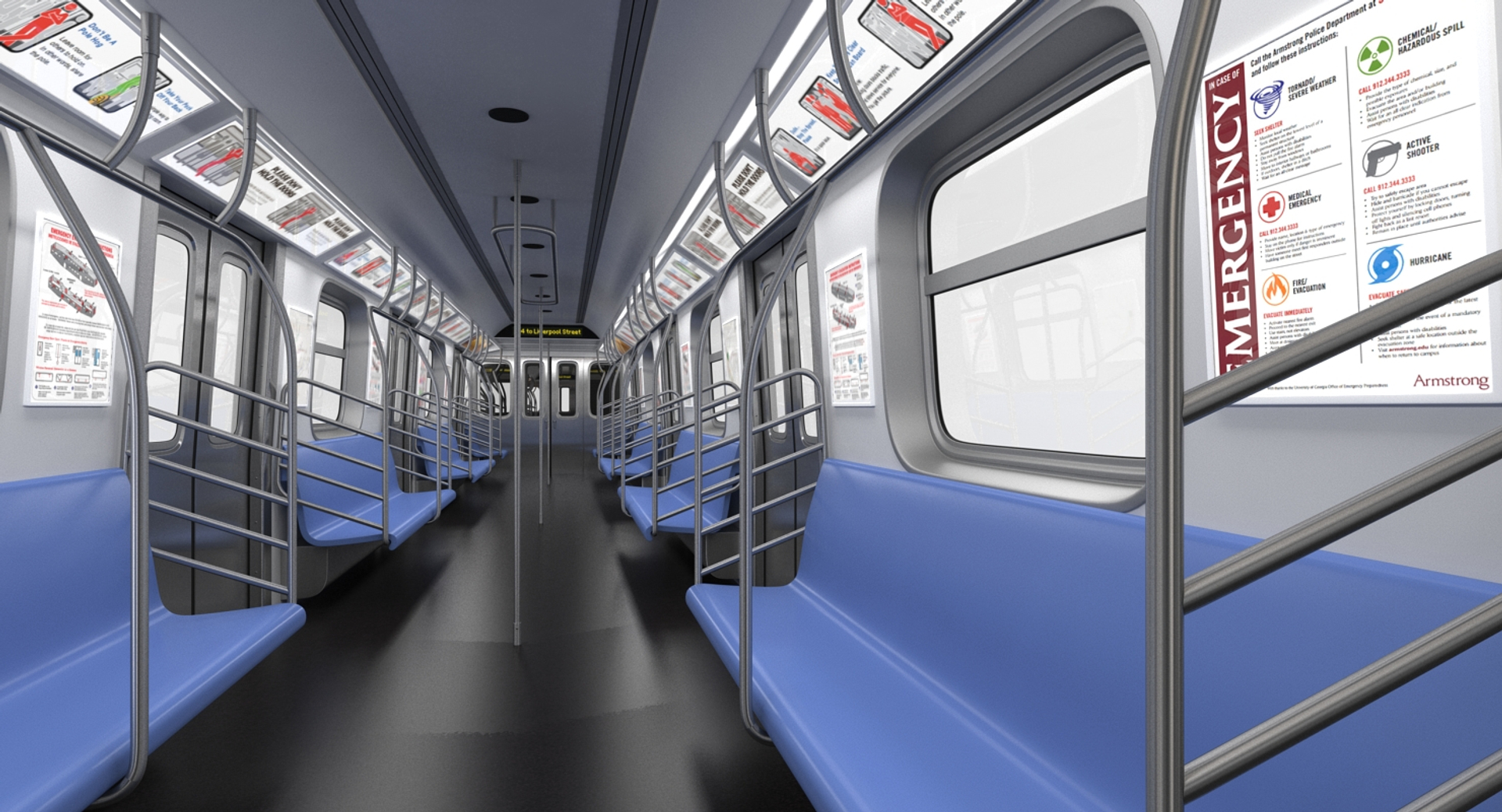 New York City Subway Car 3D Model - TurboSquid 1255582