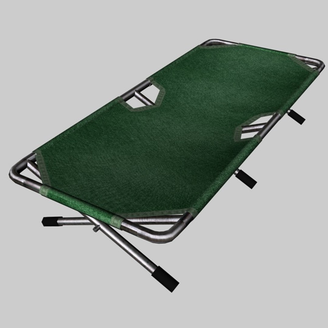 Military cot bed 3D - TurboSquid 1179453
