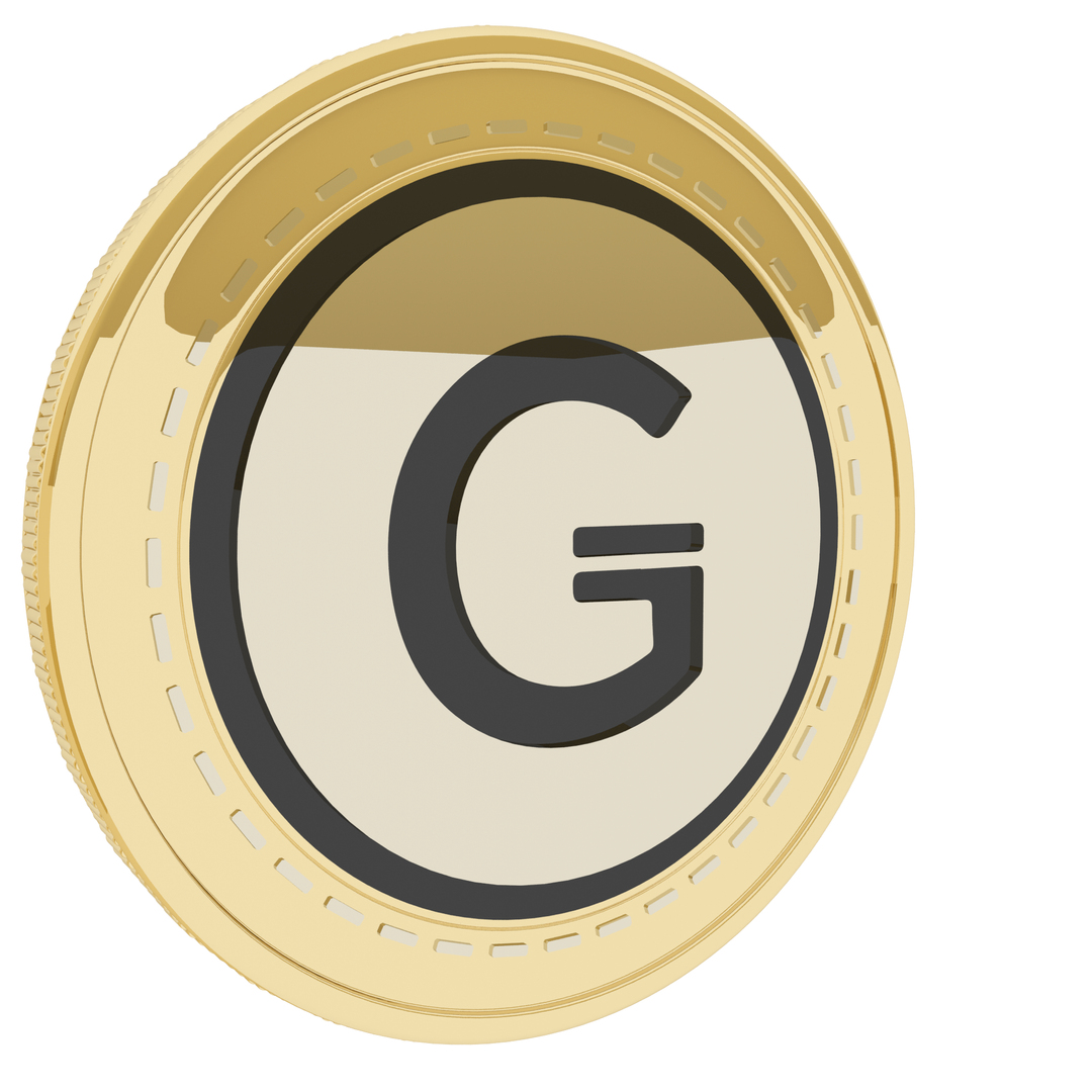 Global Currency Reserve Cryptocurrency Gold Coin 3D Model - TurboSquid ...