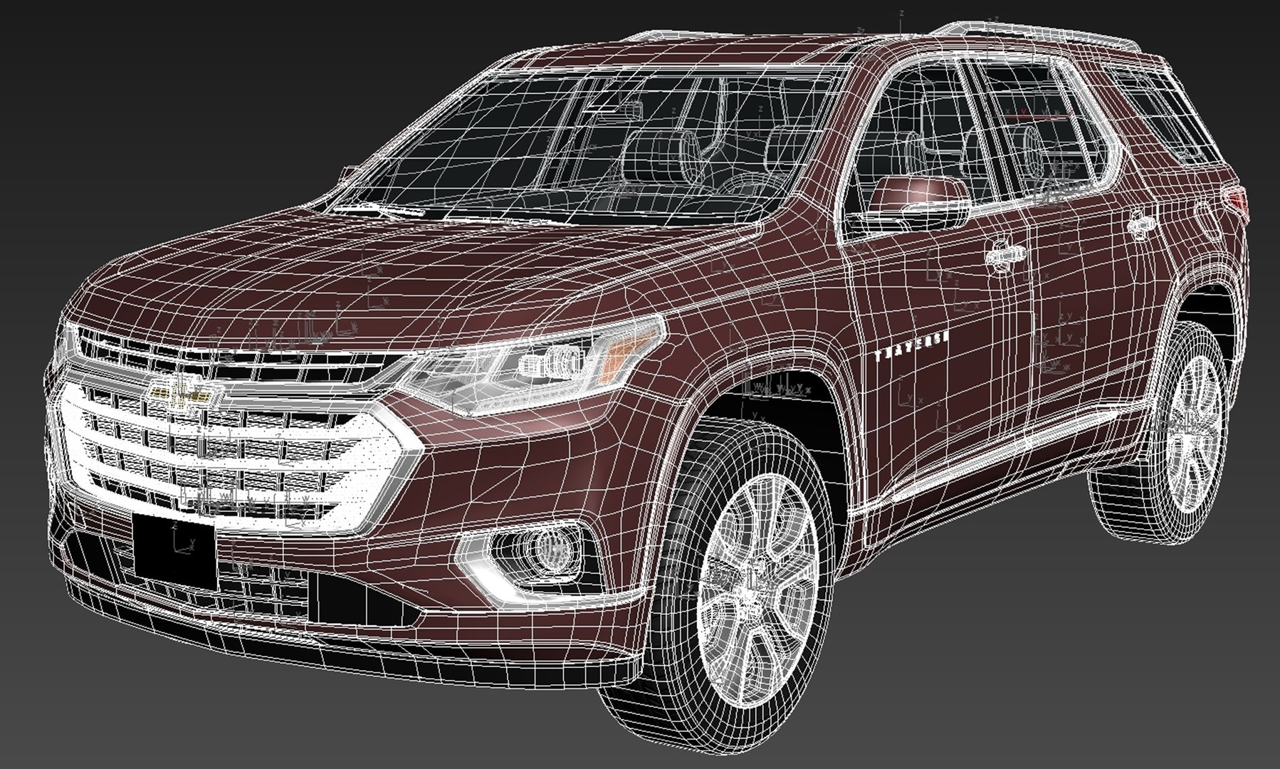 3D Chevrolet Traverse 2018 - TurboSquid 2220990