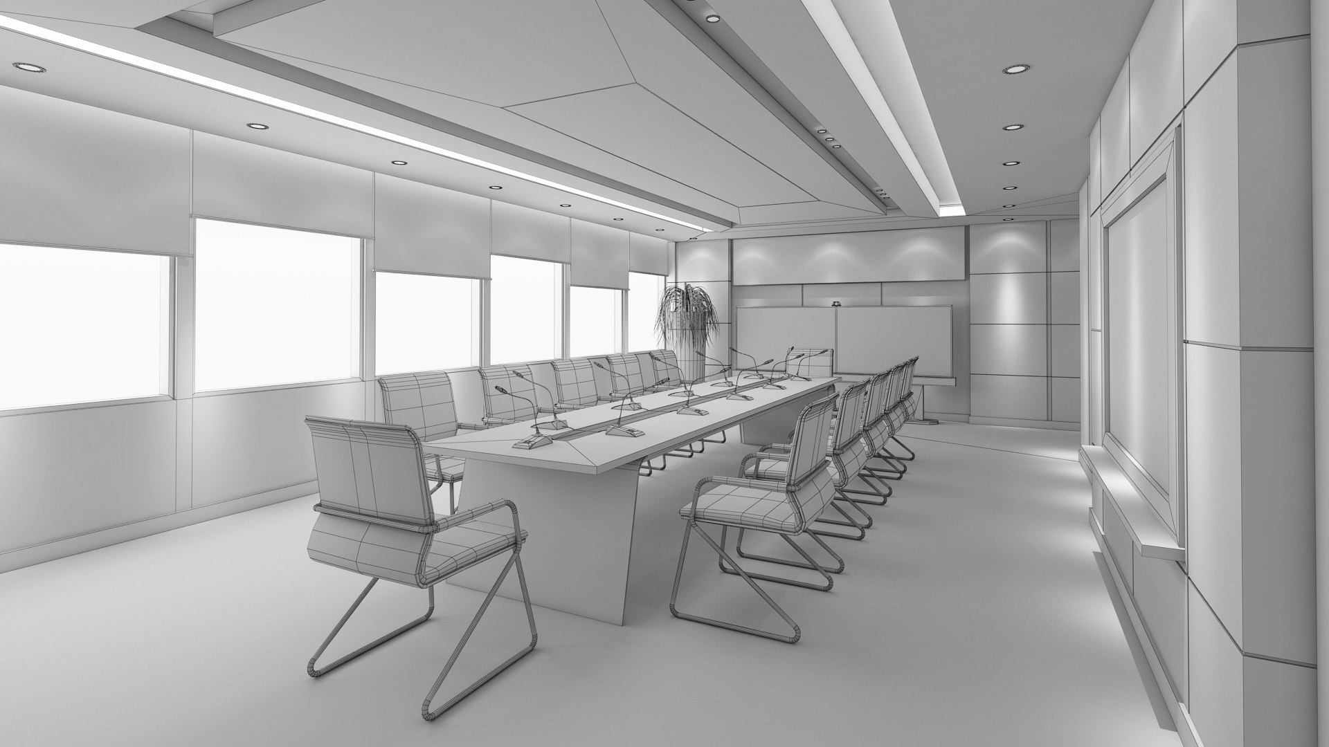 3D Model Conference Room 01 - TurboSquid 1585928