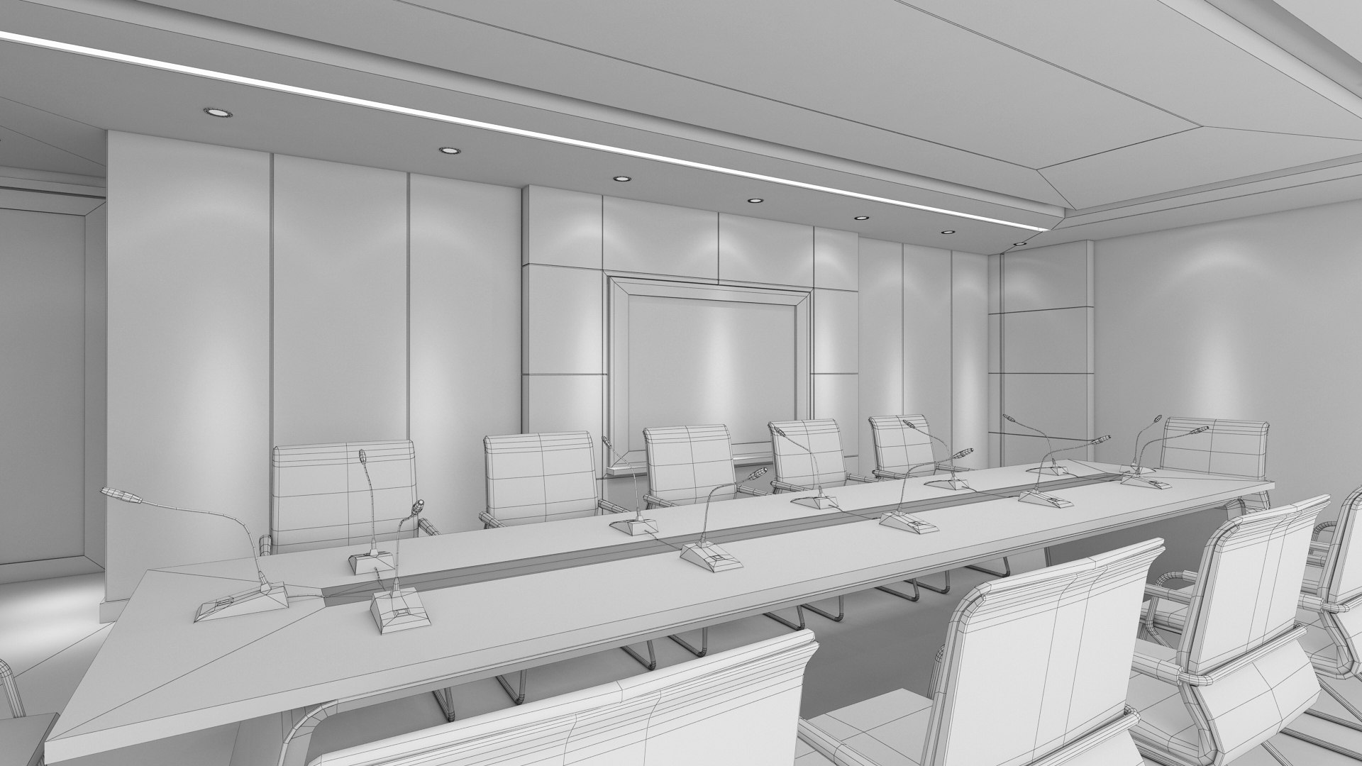 3D Model Conference Room 01 - TurboSquid 1585928