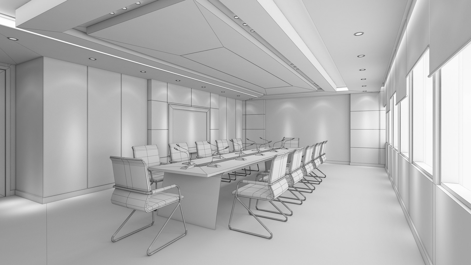 3D Model Conference Room 01 - TurboSquid 1585928