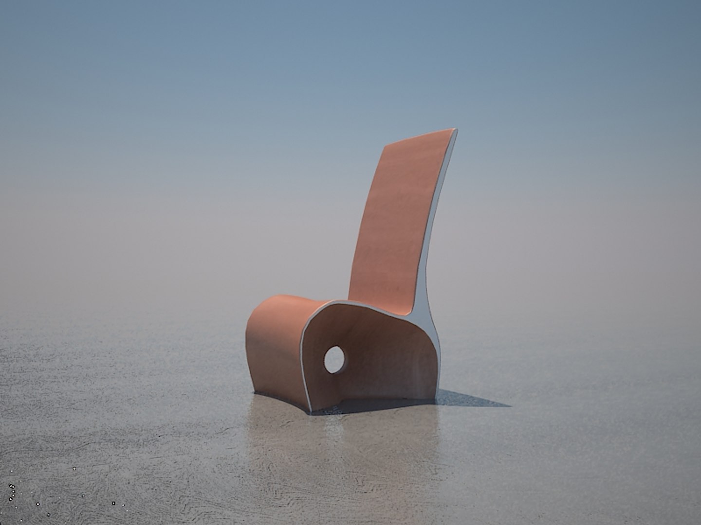 Modern Wood Chair 3d 3ds