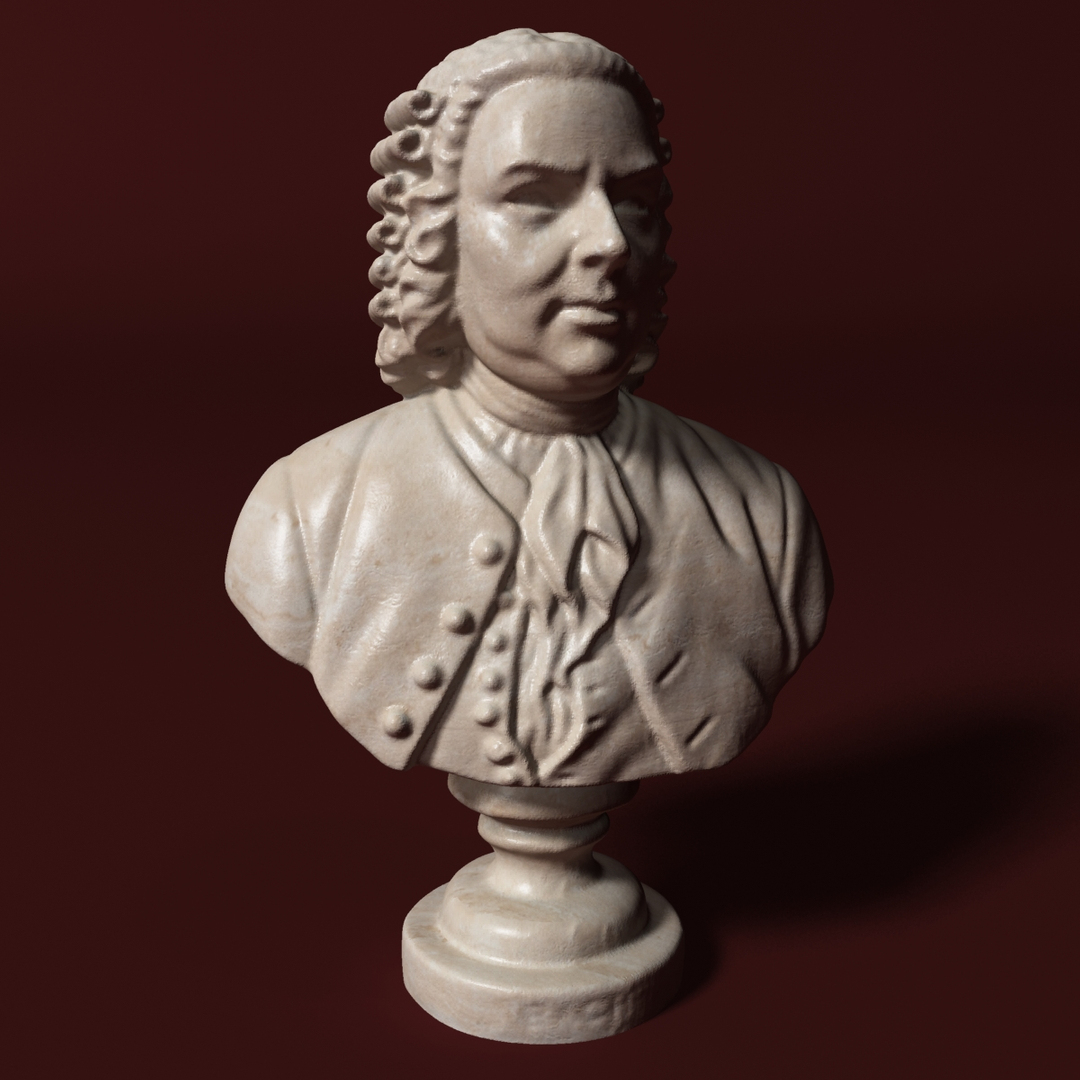 Bach German Musician Model - TurboSquid 1208541