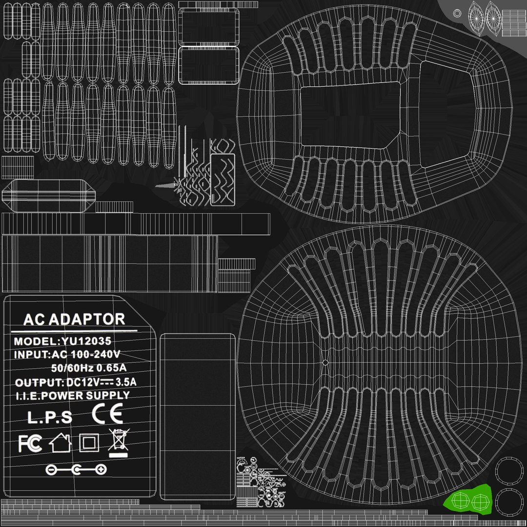 3D Power Adapter Model - TurboSquid 1895469