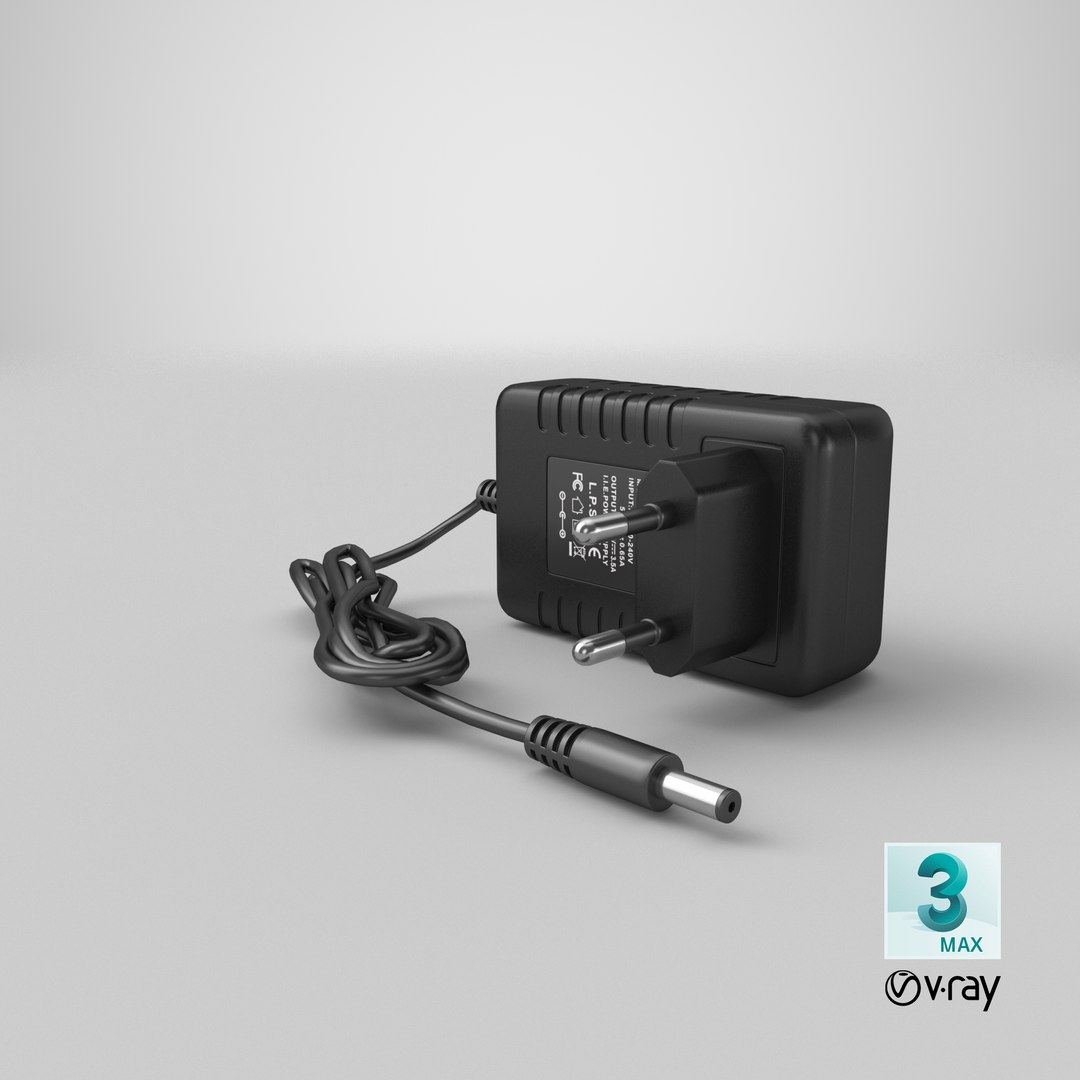 3D Power Adapter Model - TurboSquid 1895469