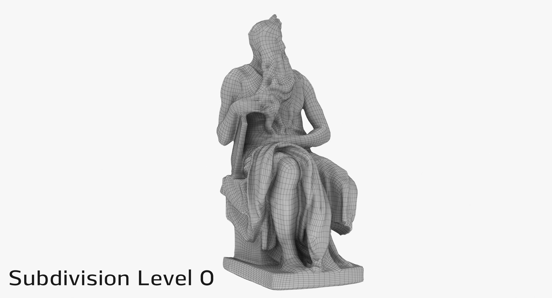 Moses statue 3D model - TurboSquid 1324065