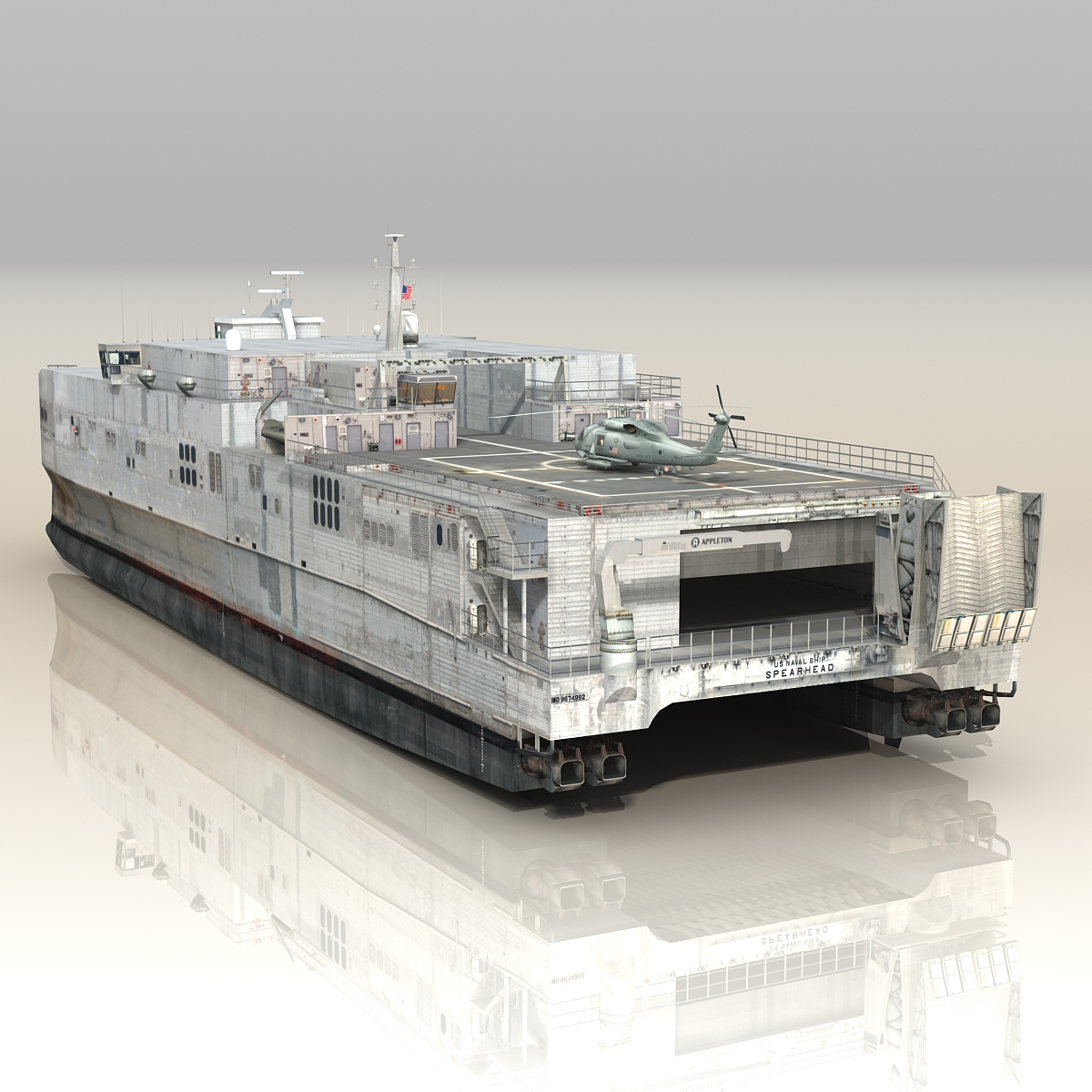 usns spearhead jhsv-1 3d 3ds