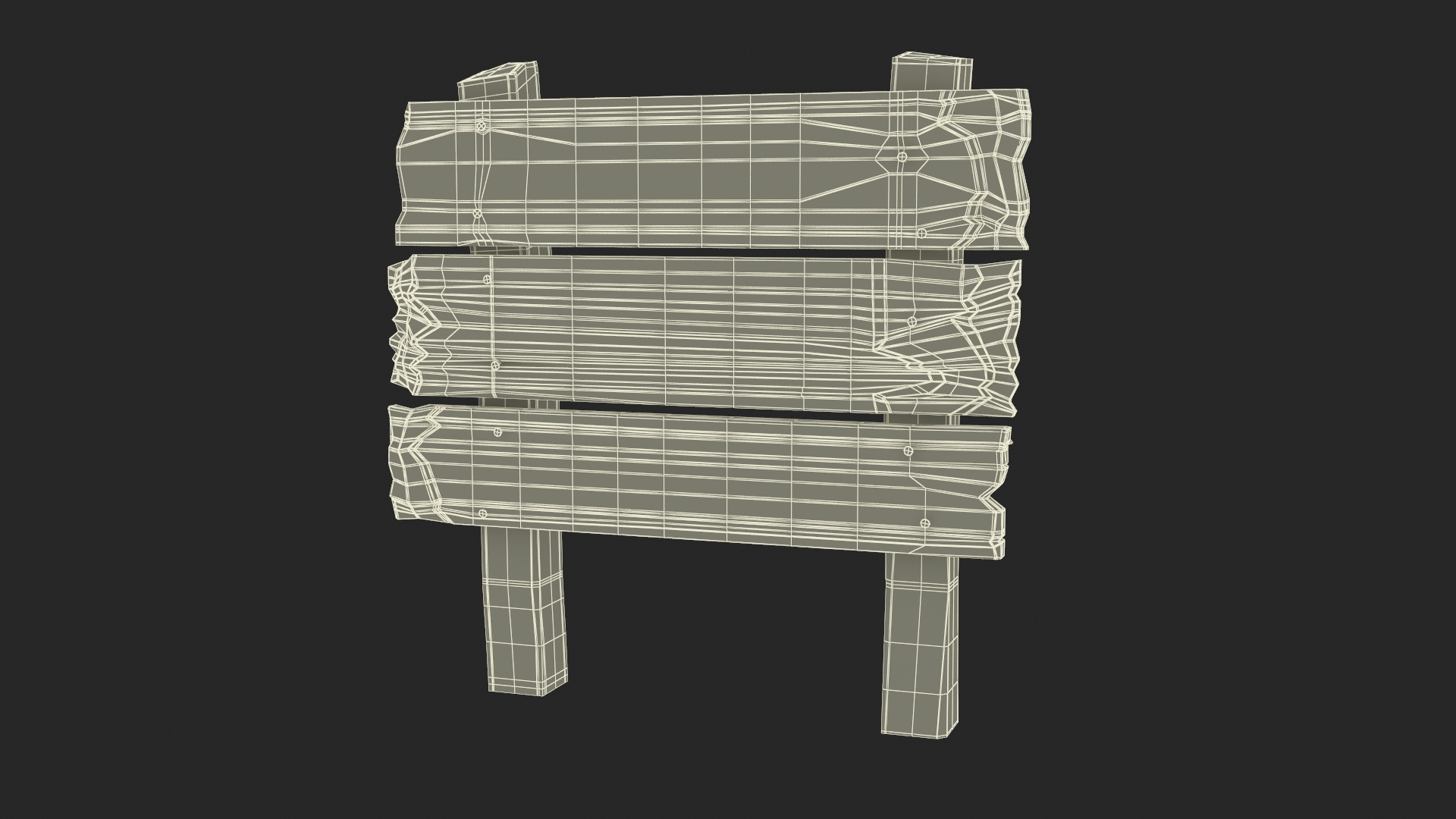 Aged Weathered Rustic Signpost 3D model - TurboSquid 2112227