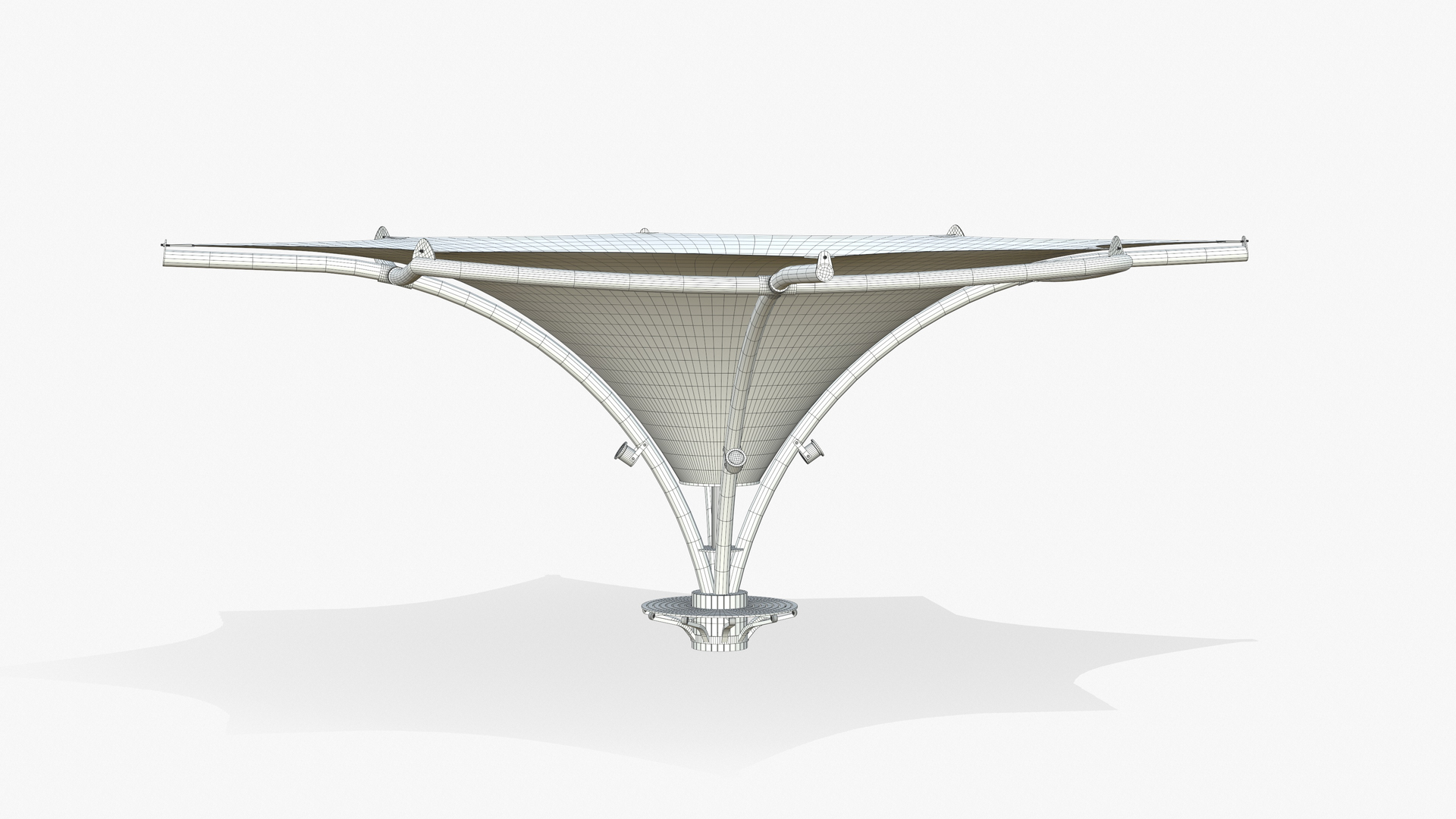 3D Model Tensile Umbrella Structures - TurboSquid 1827184