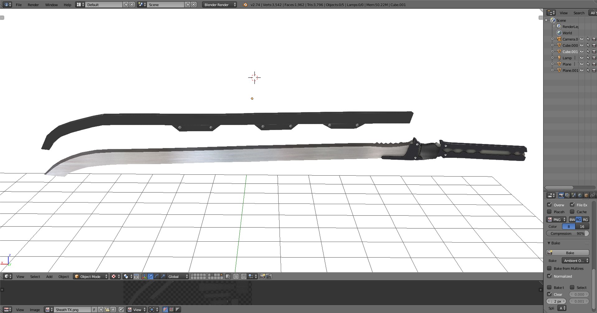 Blender Sword Raiden