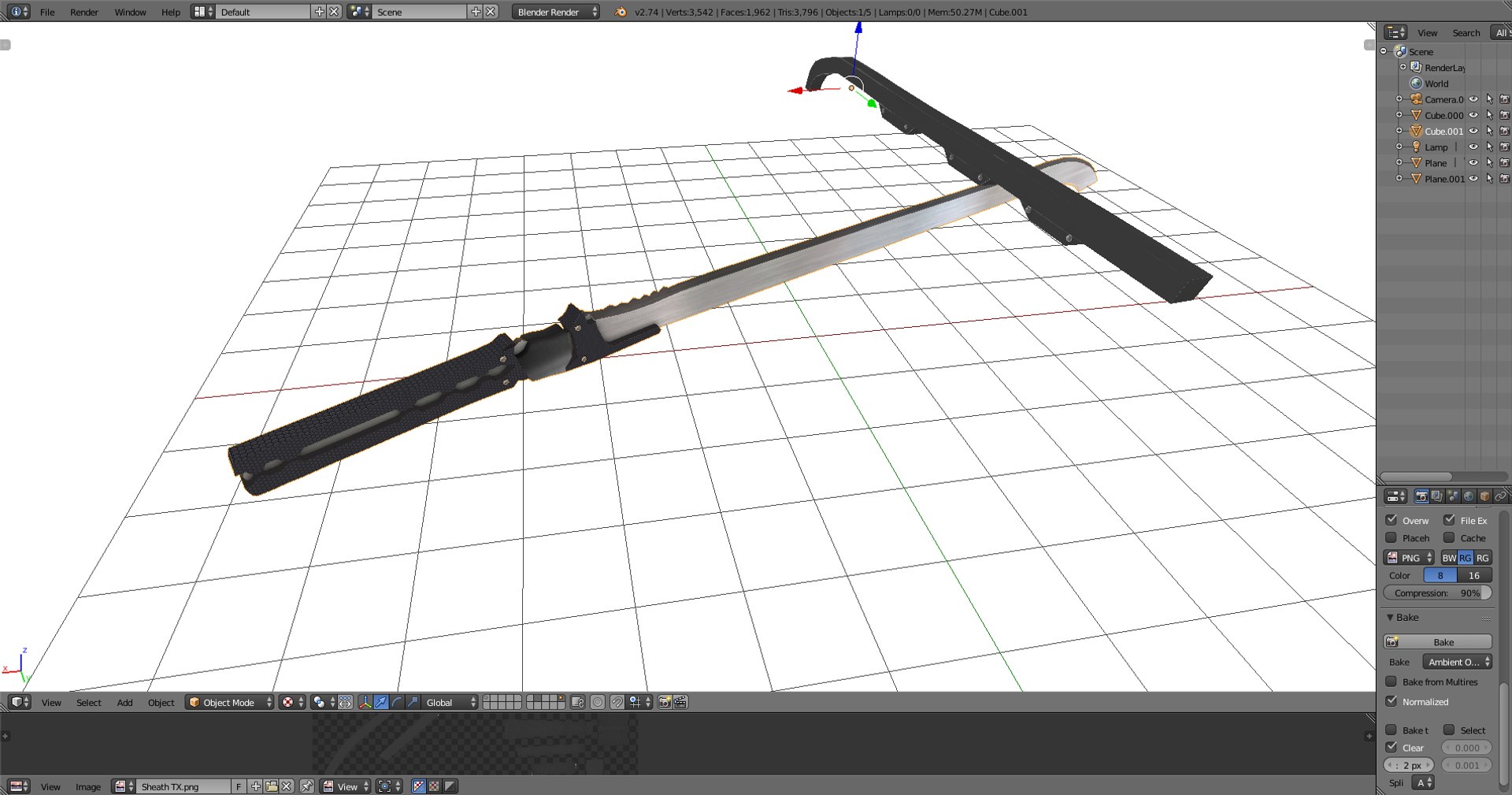 Blender Sword Raiden