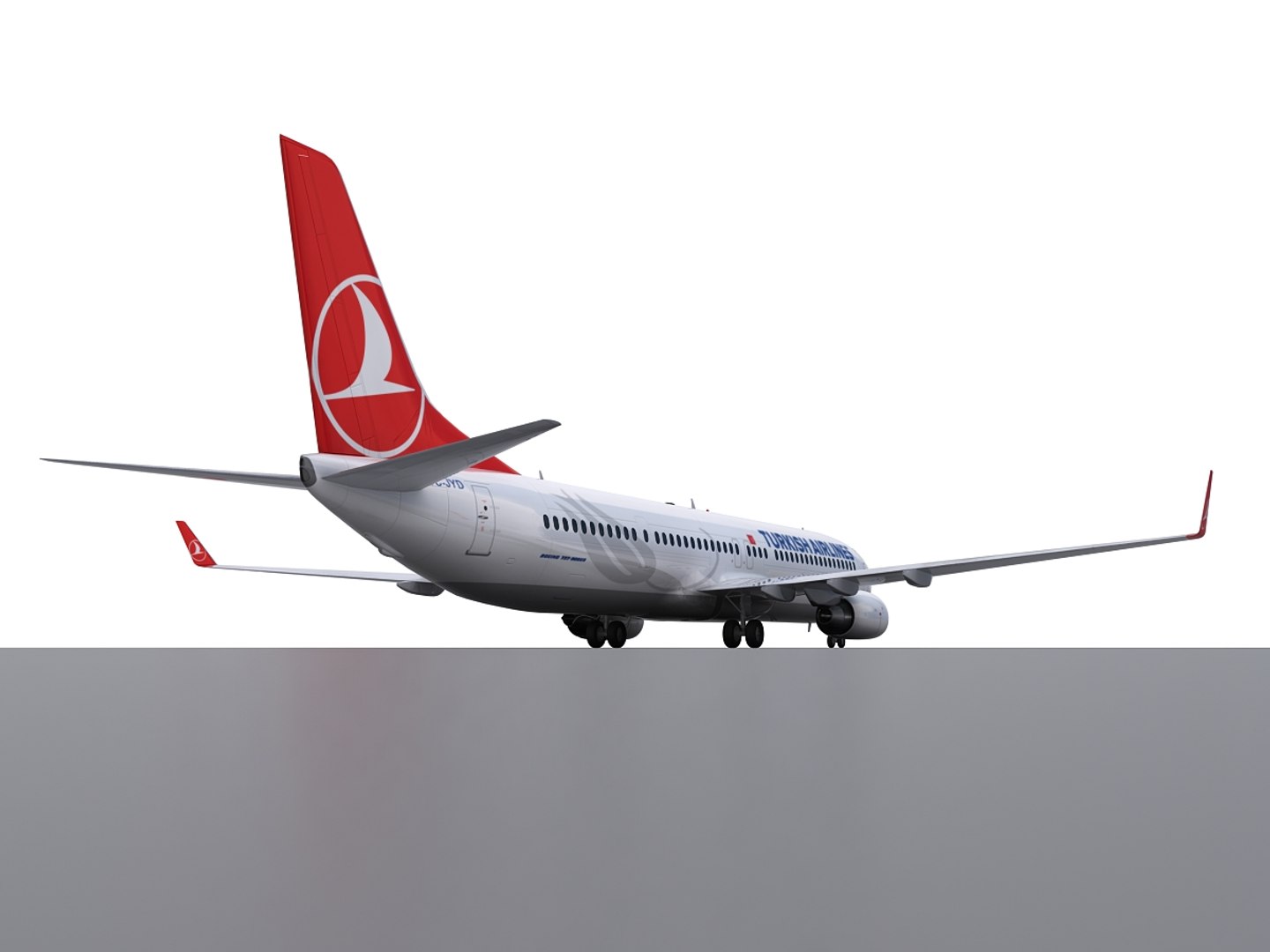 Aircraft Turkish Airlines 3d Max
