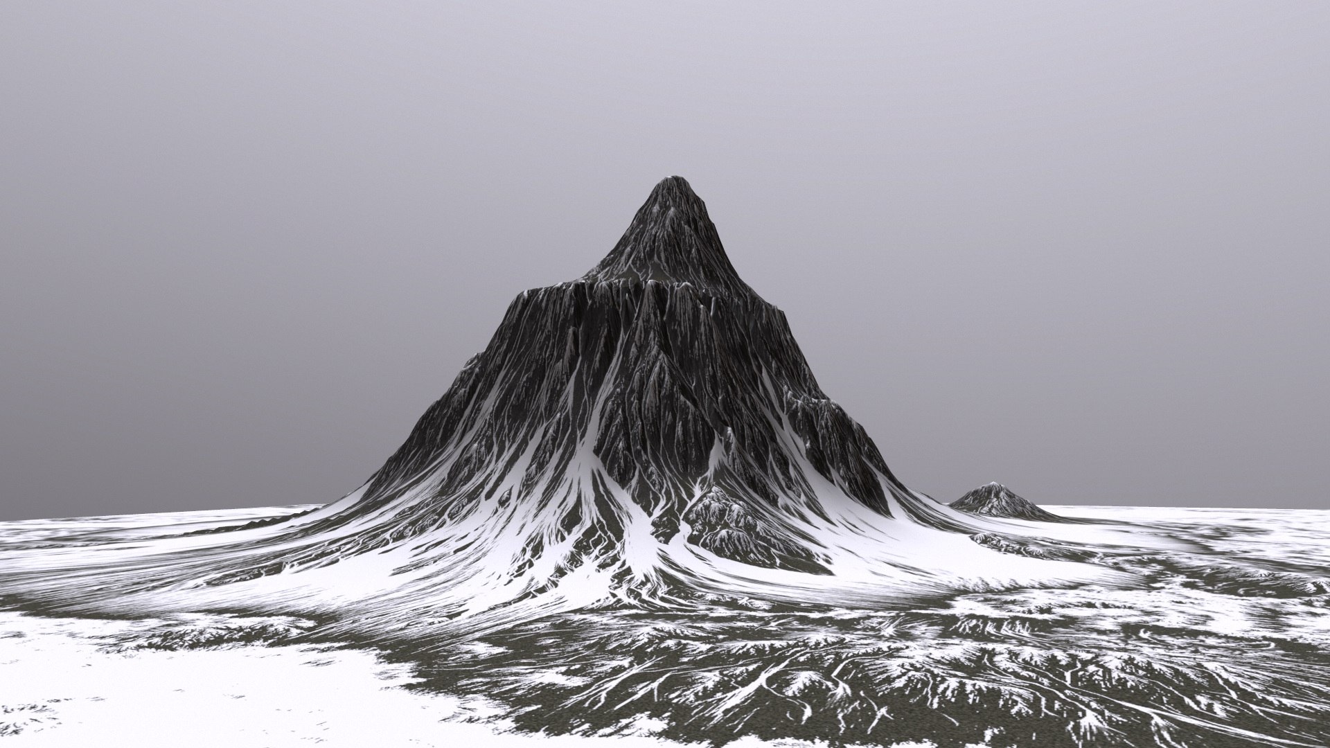cliffs terrain modeled 3d model