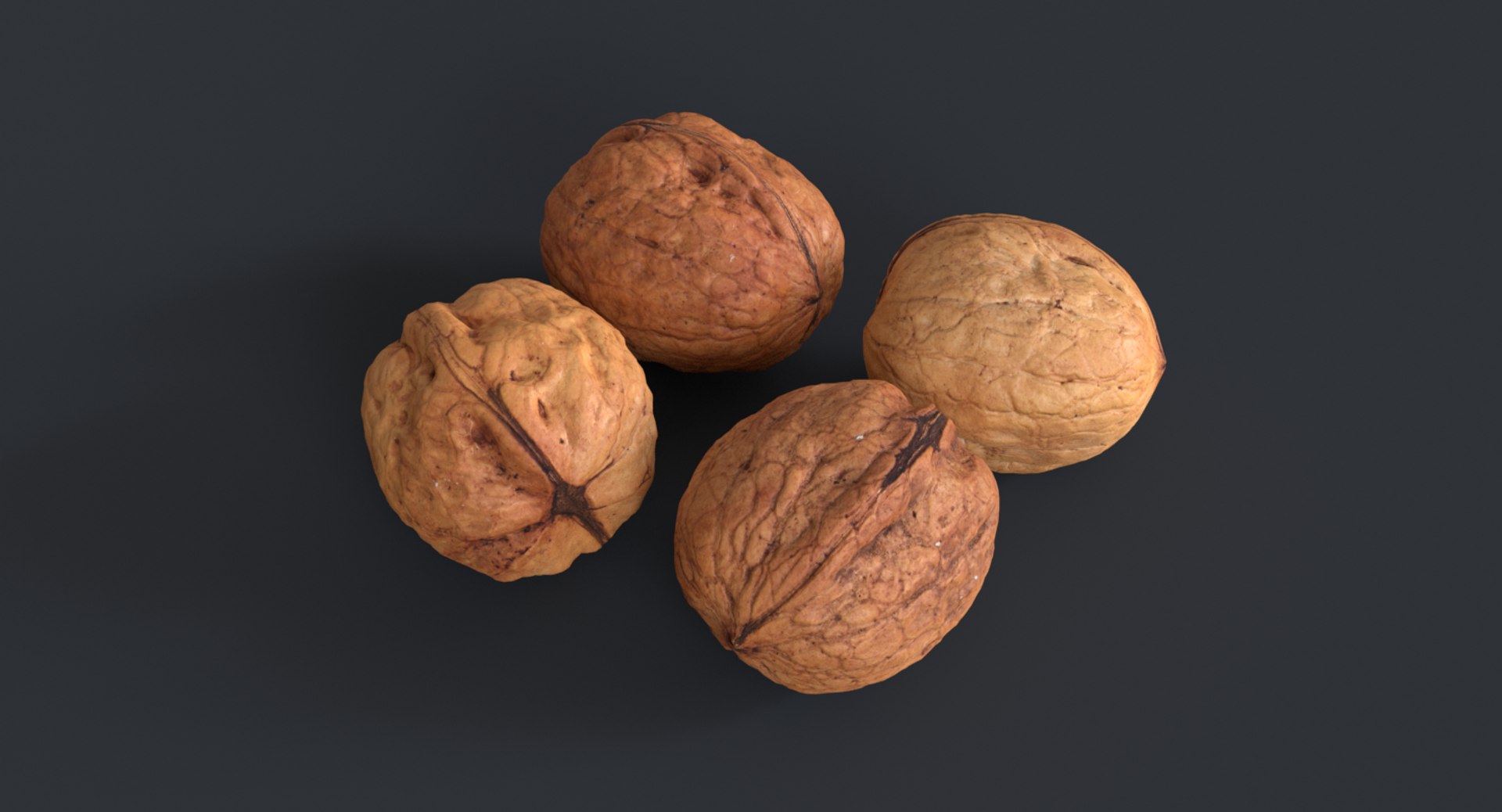 3D Photogrammetry Unshelled Walnuts Model - TurboSquid 1493194