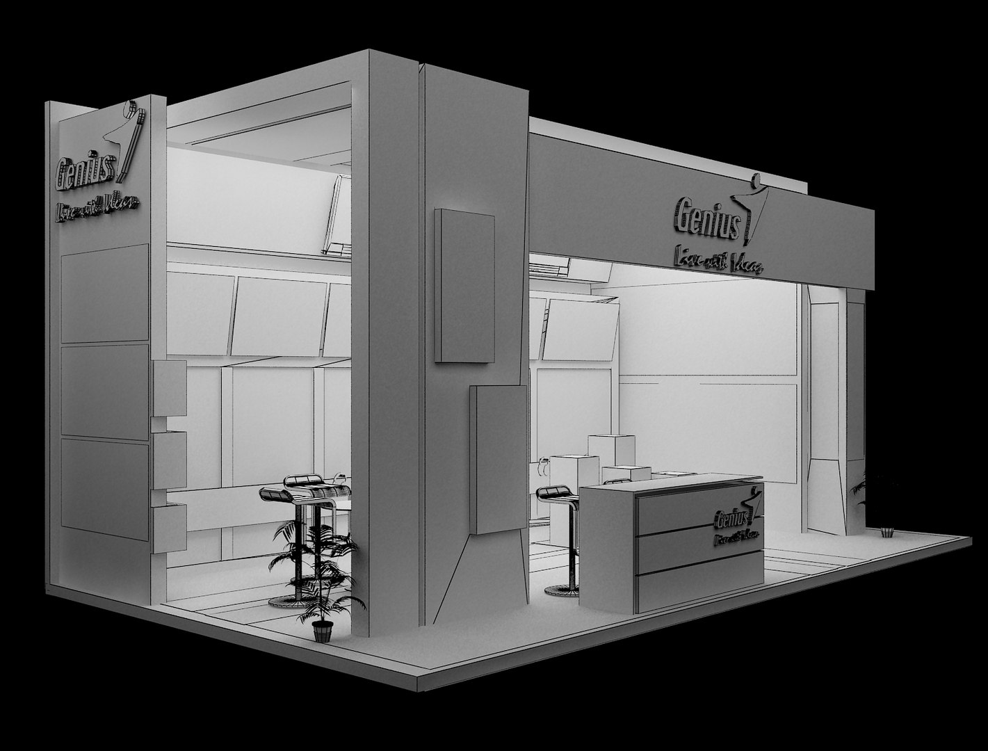 Stand Exhibition Booth Model - TurboSquid 1447416